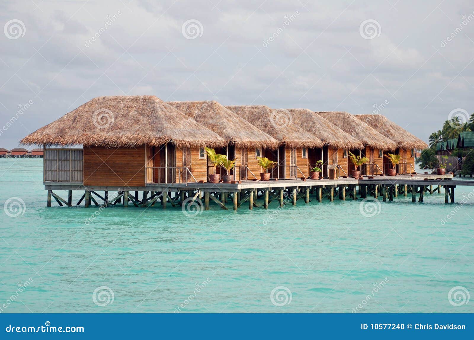 Spa Huts stock photo. Image of turquoise, maldives, indian - 10577240