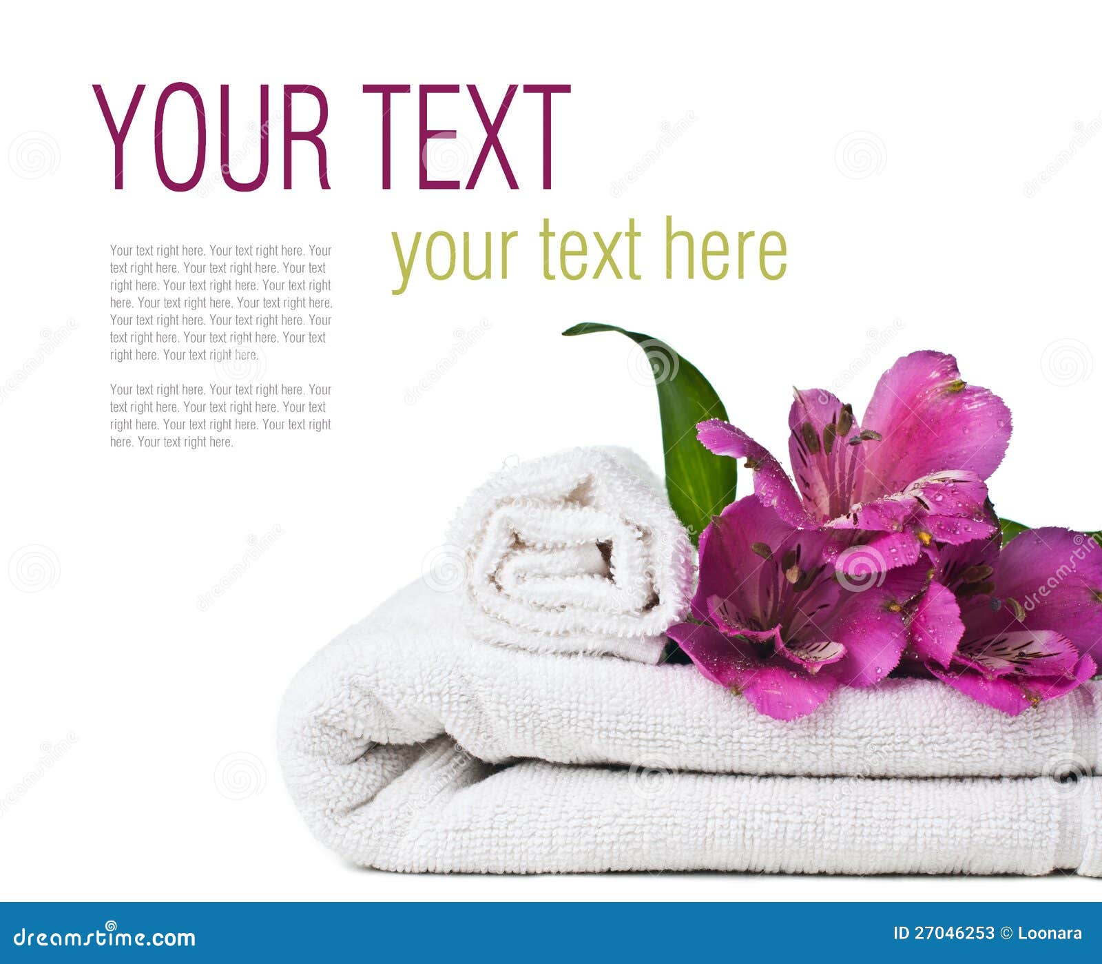 Spa and Hygiene Concept, Isolated, Ready Template Stock Image - Image ...
