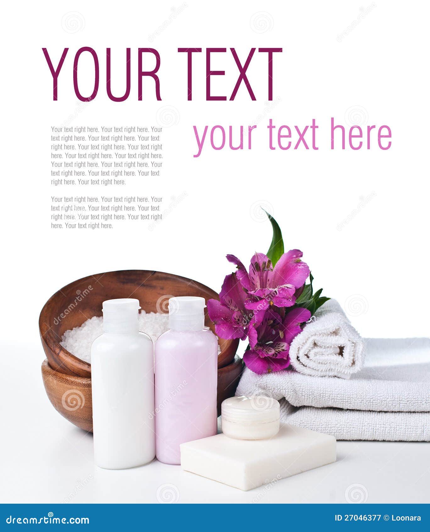 Spa and Hygiene Concept, Isolated, Ready Template Stock Image - Image ...