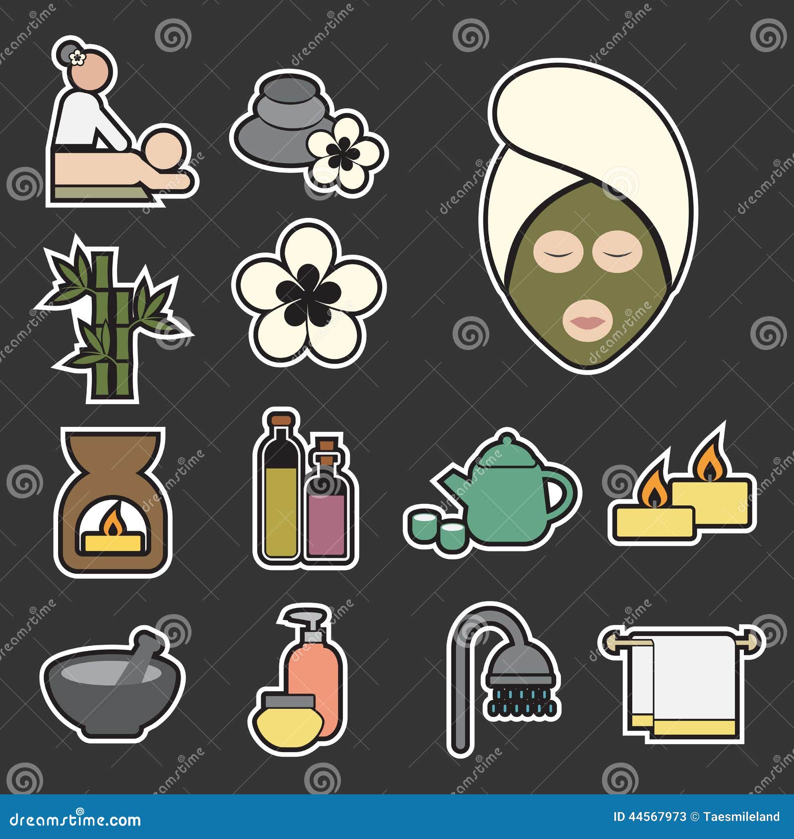 Spa icon stock vector. Illustration of care, facial, mask - 44567973