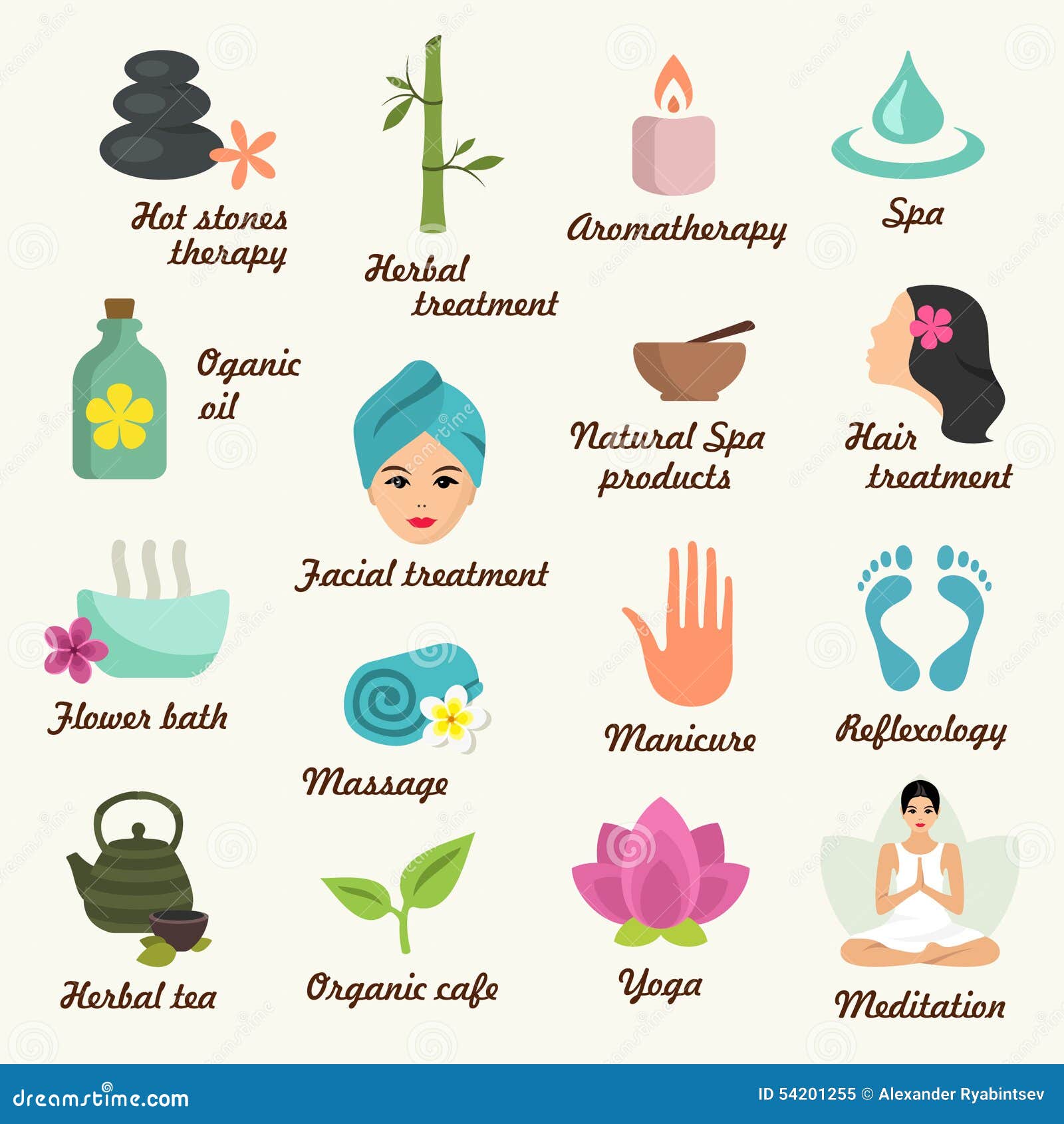 Spa icon stock vector. Illustration of cosmetics, herbal - 54201255