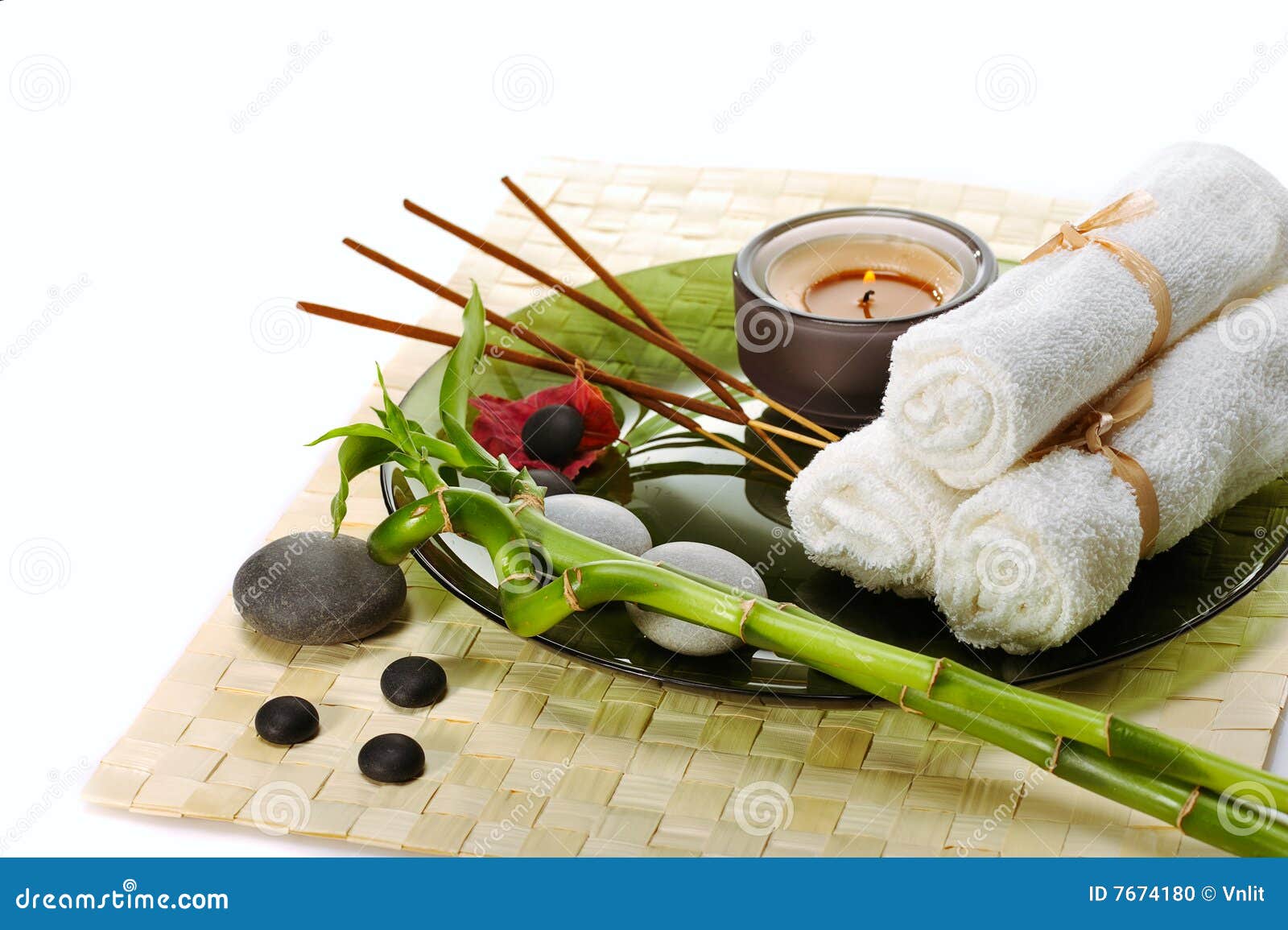 Spa with incense sticks stock photo. Image of incense - 7674180