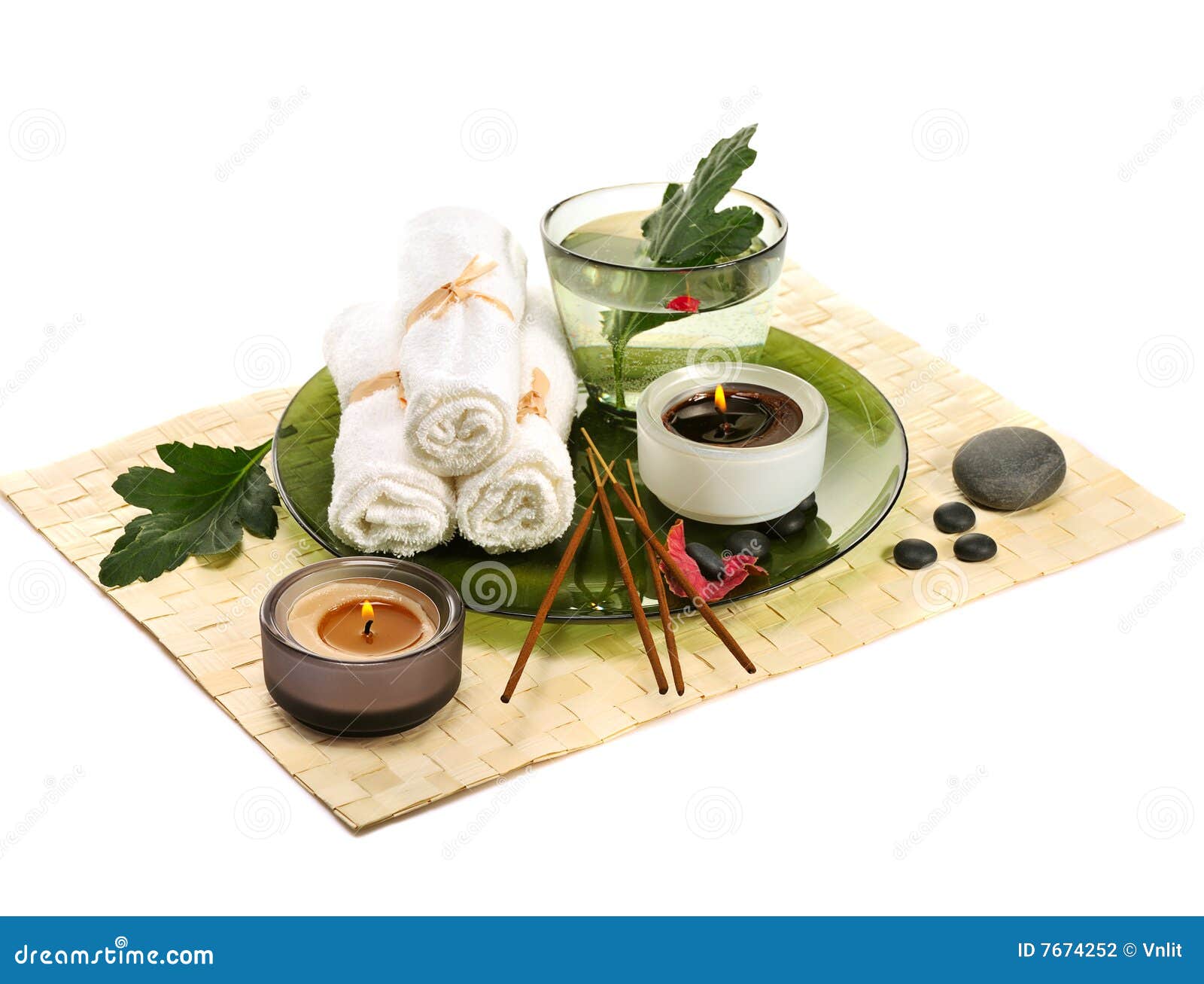 Spa with incense sticks stock photo. Image of objects - 7674252