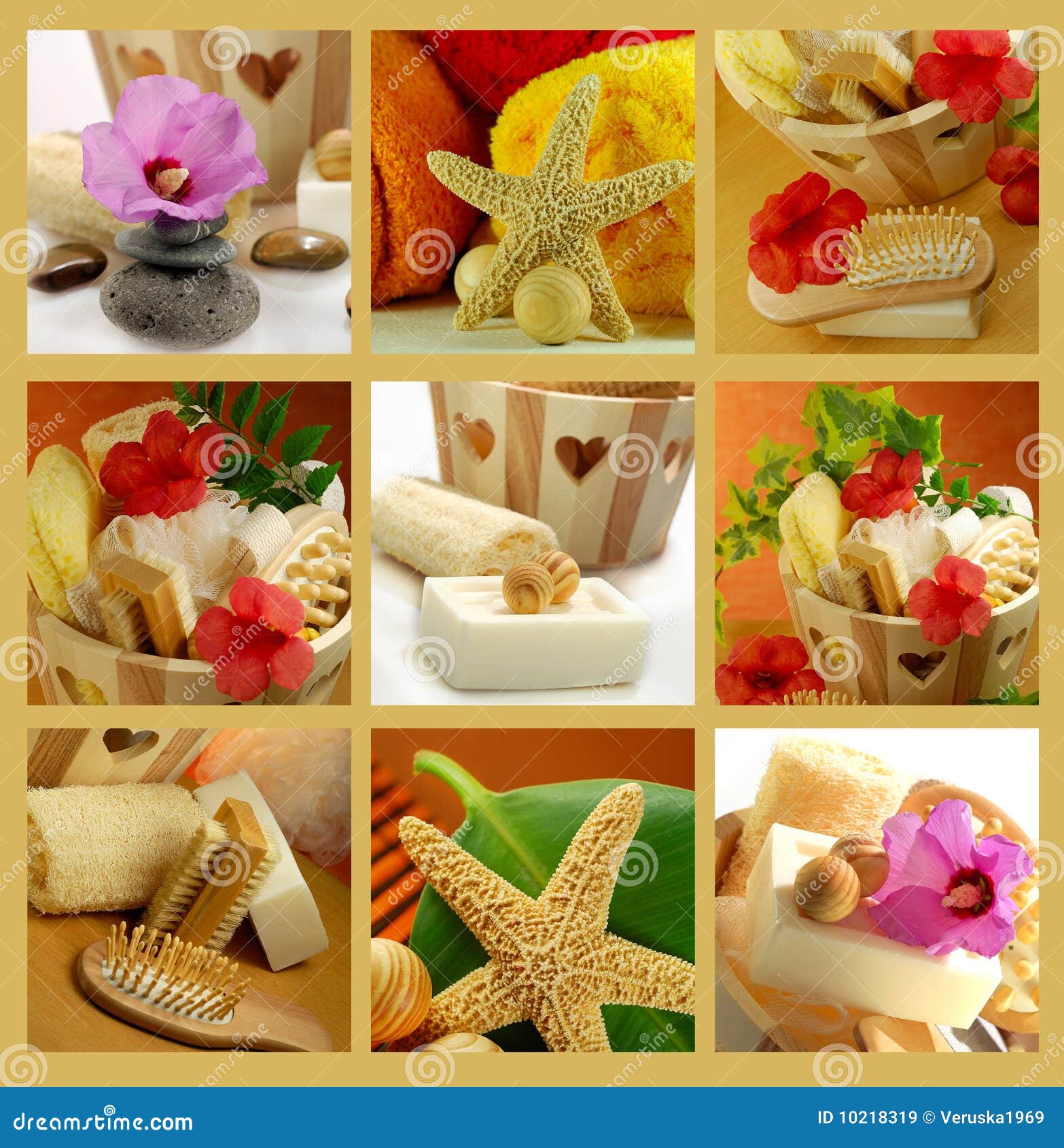 Spa items stock image. Image of items, orange, leaf, natural - 10218319