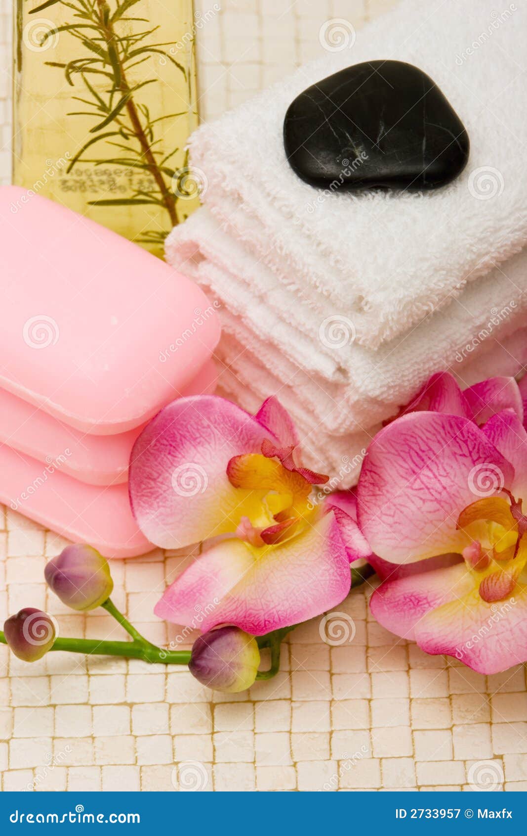 Spa items stock image. Image of body, cotton, clean, rejuvenation - 2733957