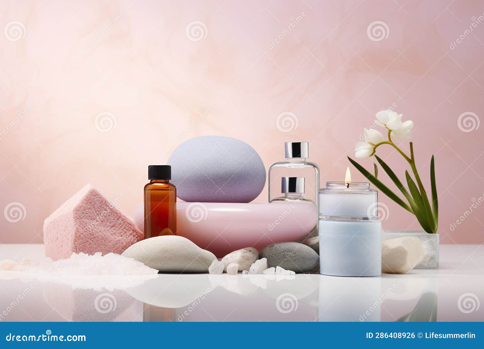 Spa Essentials: Relaxation and Self-Care Stock Illustration ...
