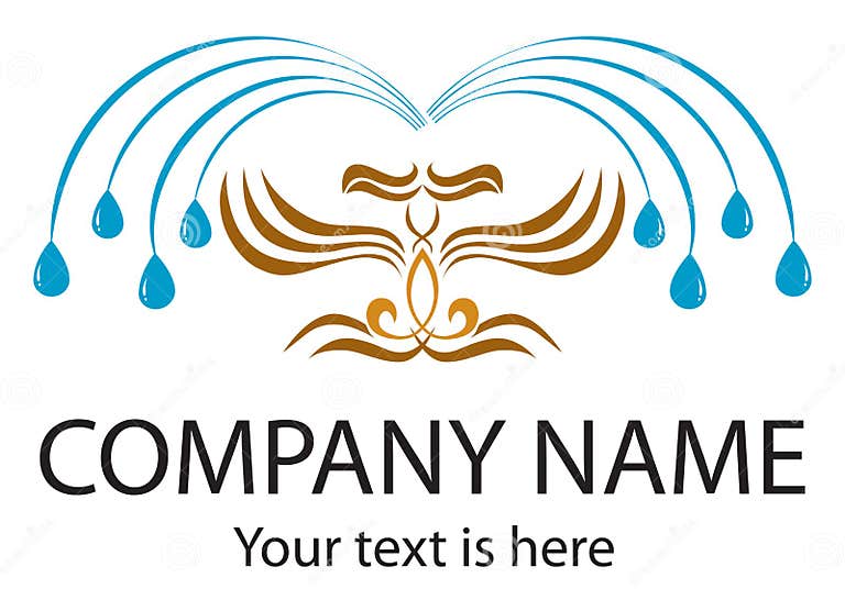 Spa logo stock vector. Illustration of blue, corporate - 10496744