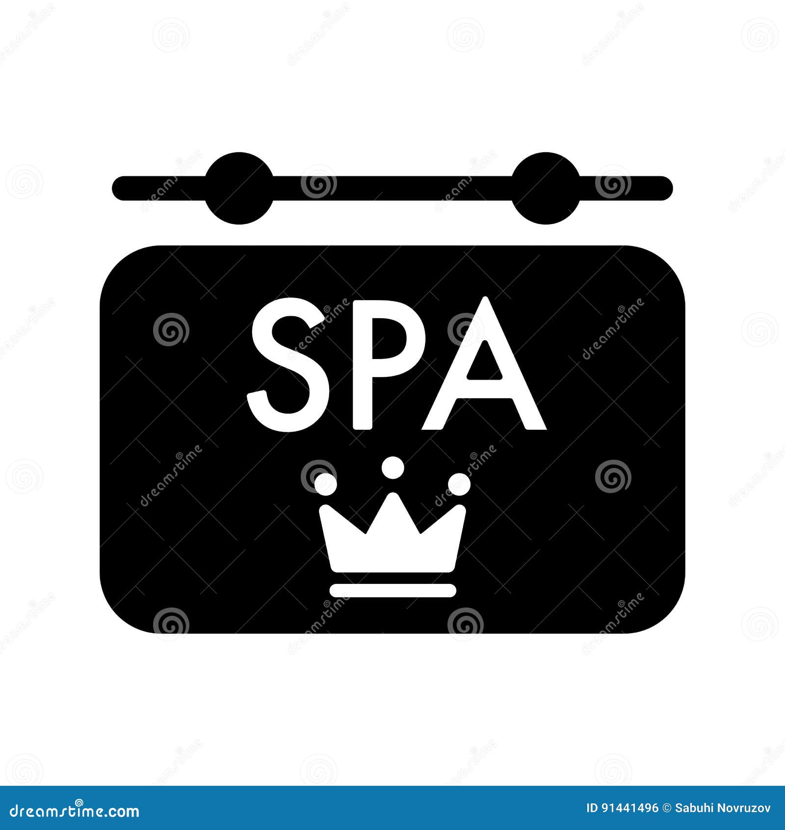 Spa Logo Design. Vector Icon on White Background Stock Vector ...