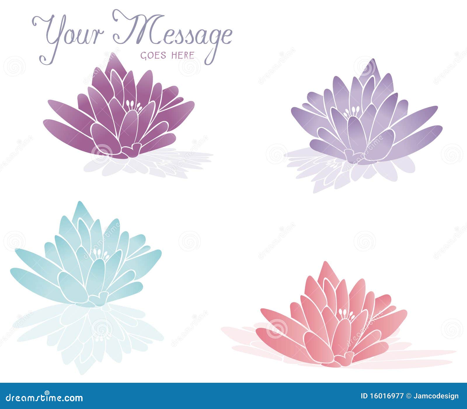 Spa Lotus stock vector. Illustration of purple, water - 16016977