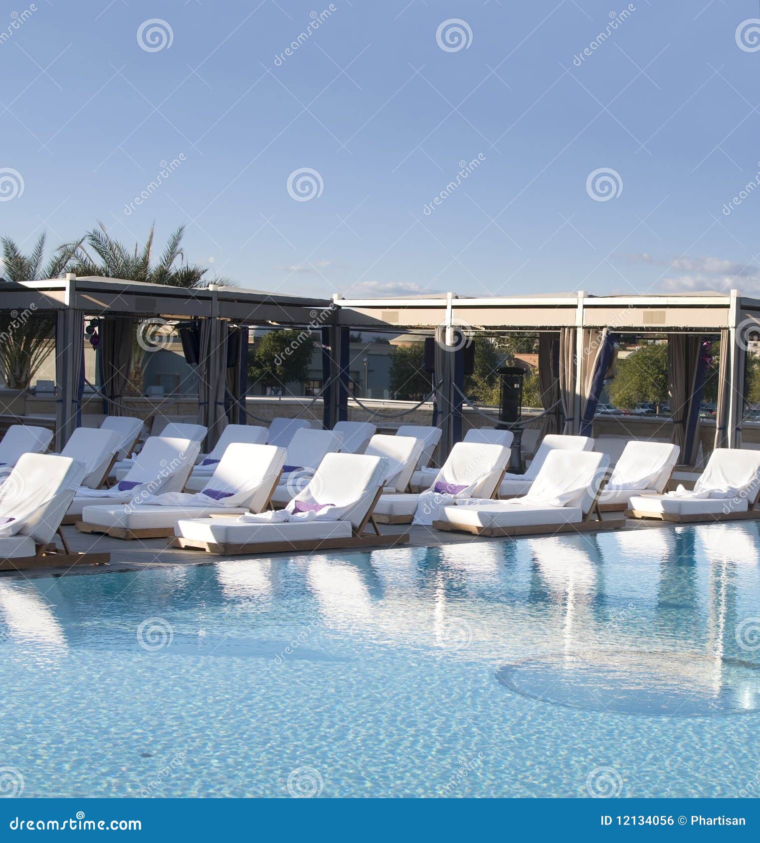 Spa Luxury Resort Pool Area Stock Photo - Image of clean, heat: 12134056