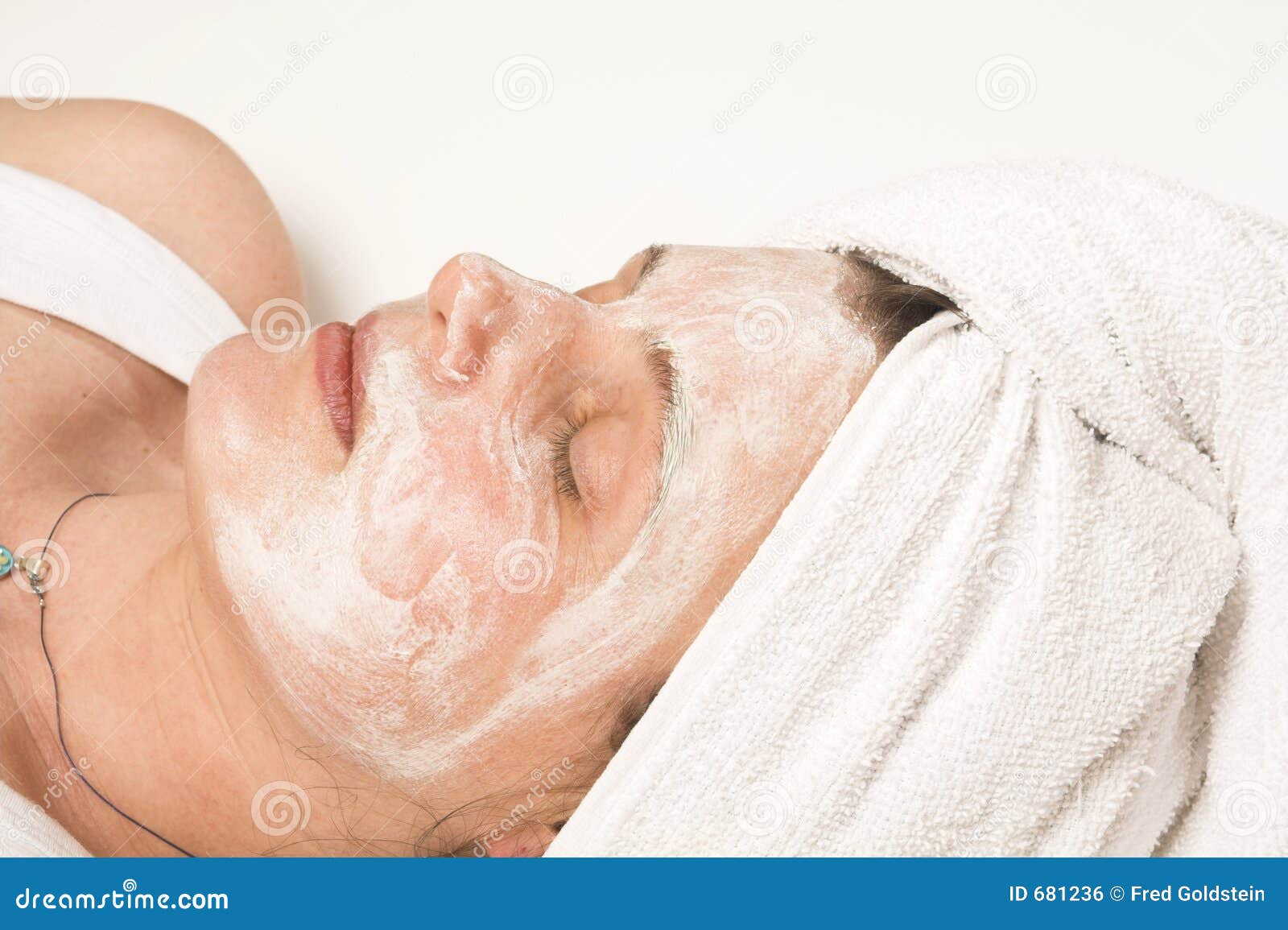 Spa mask stock photo. Image of indulgence, female, front - 681236