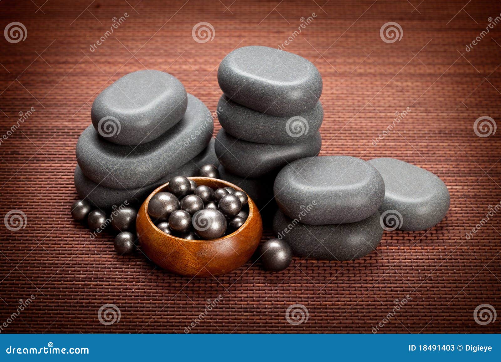 Spa massage - black stones stock image. Image of lifestyle - 18491403