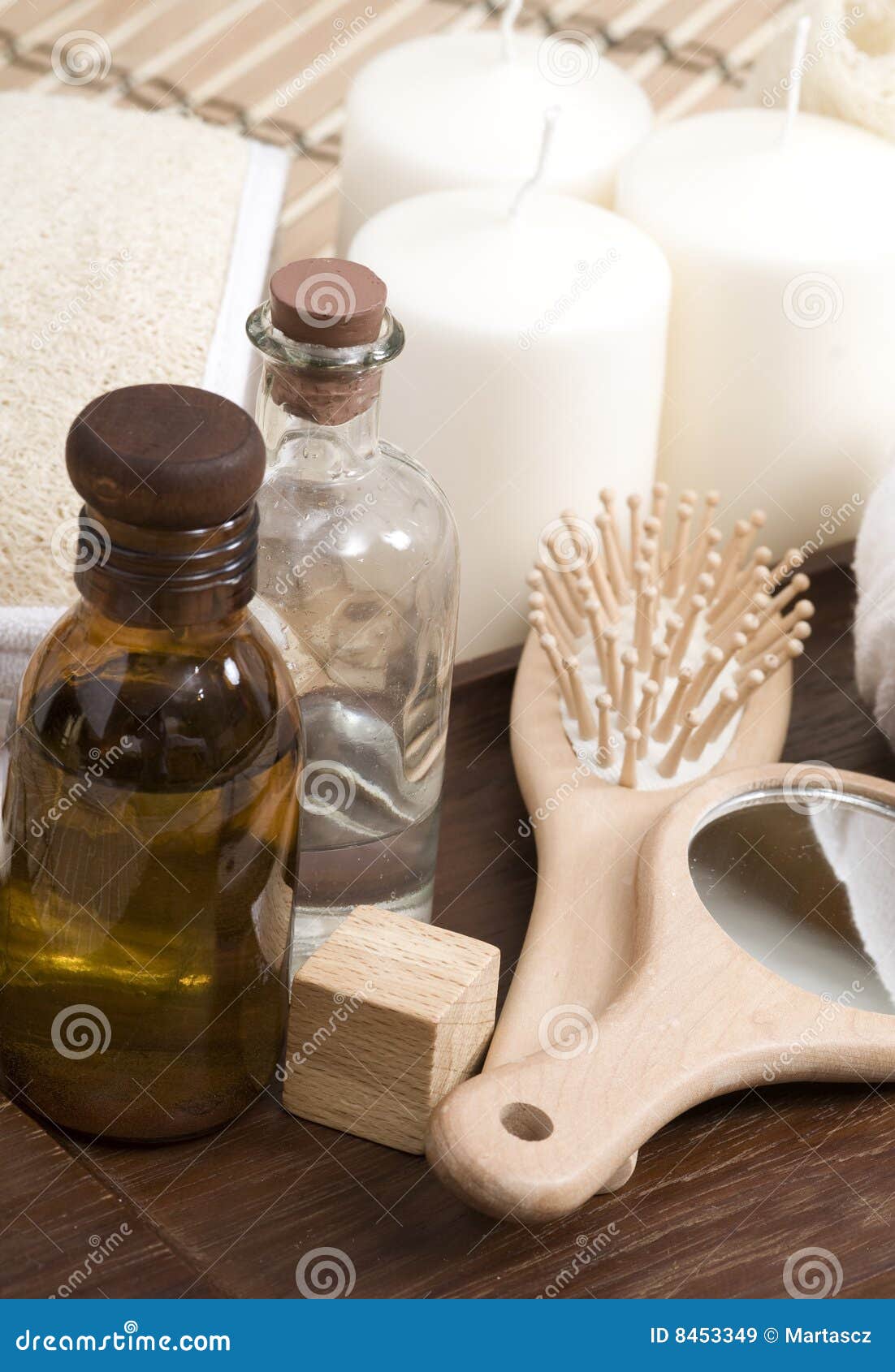 Spa massage equipment stock image. Image of objects, exfoliate - 8453349