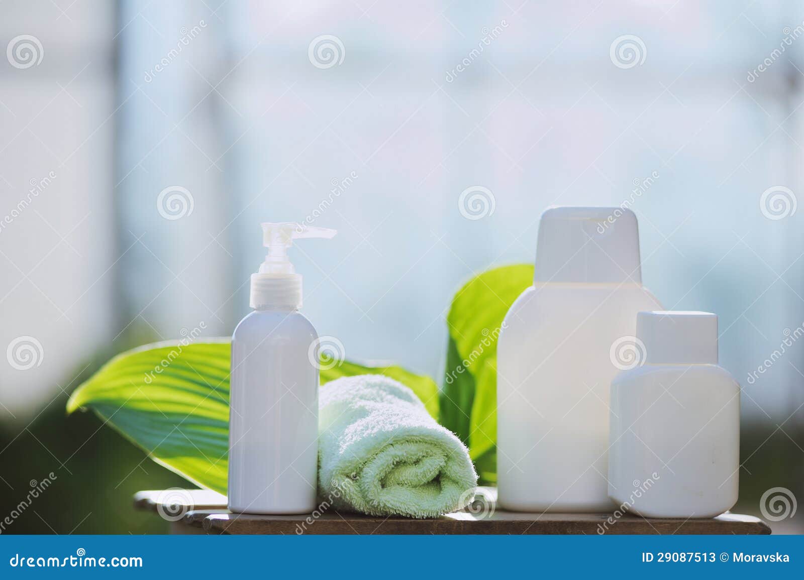Spa with Natural Creams and Oils Stock Image - Image of closeup, bath ...