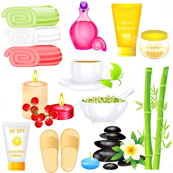 Spa Object stock vector. Illustration of aroma, leaf - 38596671
