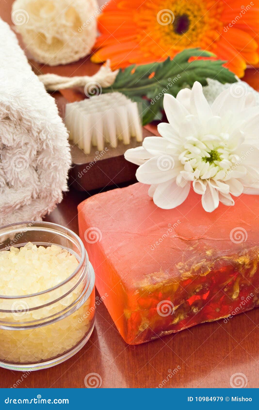 Spa objects stock image. Image of handmade, flower, objects - 10984979