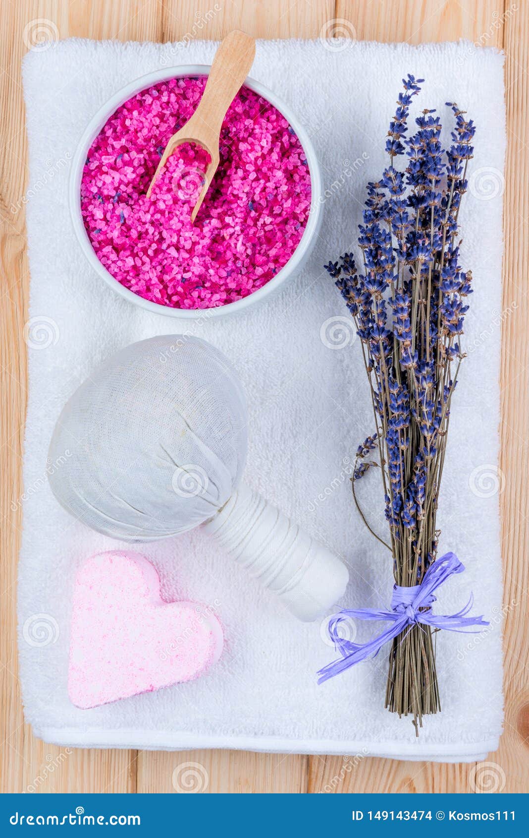Spa Objects Soothing Lavender for Bath, Spa and Massage Objects Close ...
