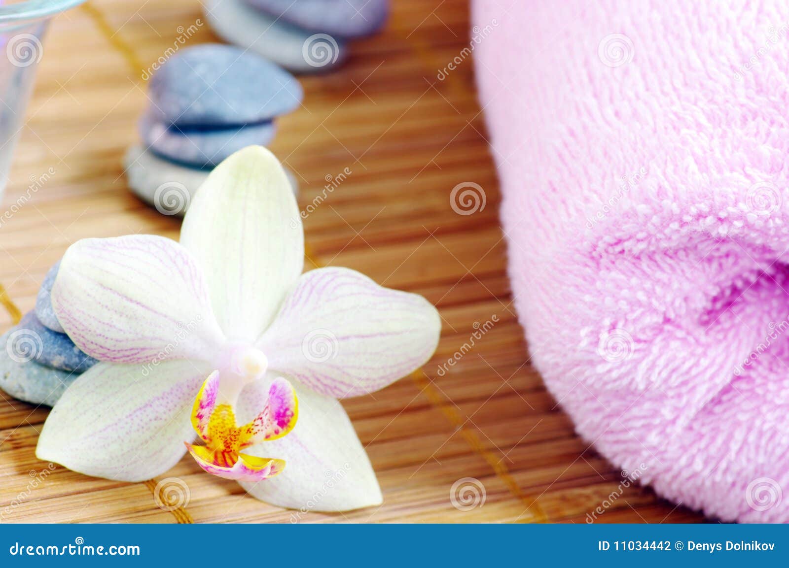 Spa with orchids stock photo. Image of closeup, concepts - 11034442