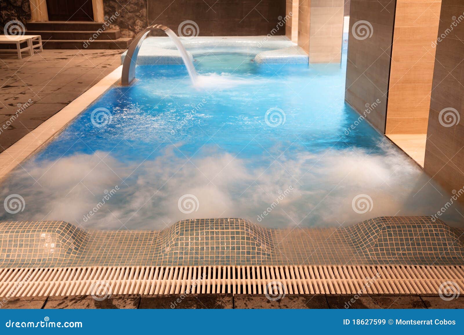 Spa pool in action stock image. Image of traditional - 18627599