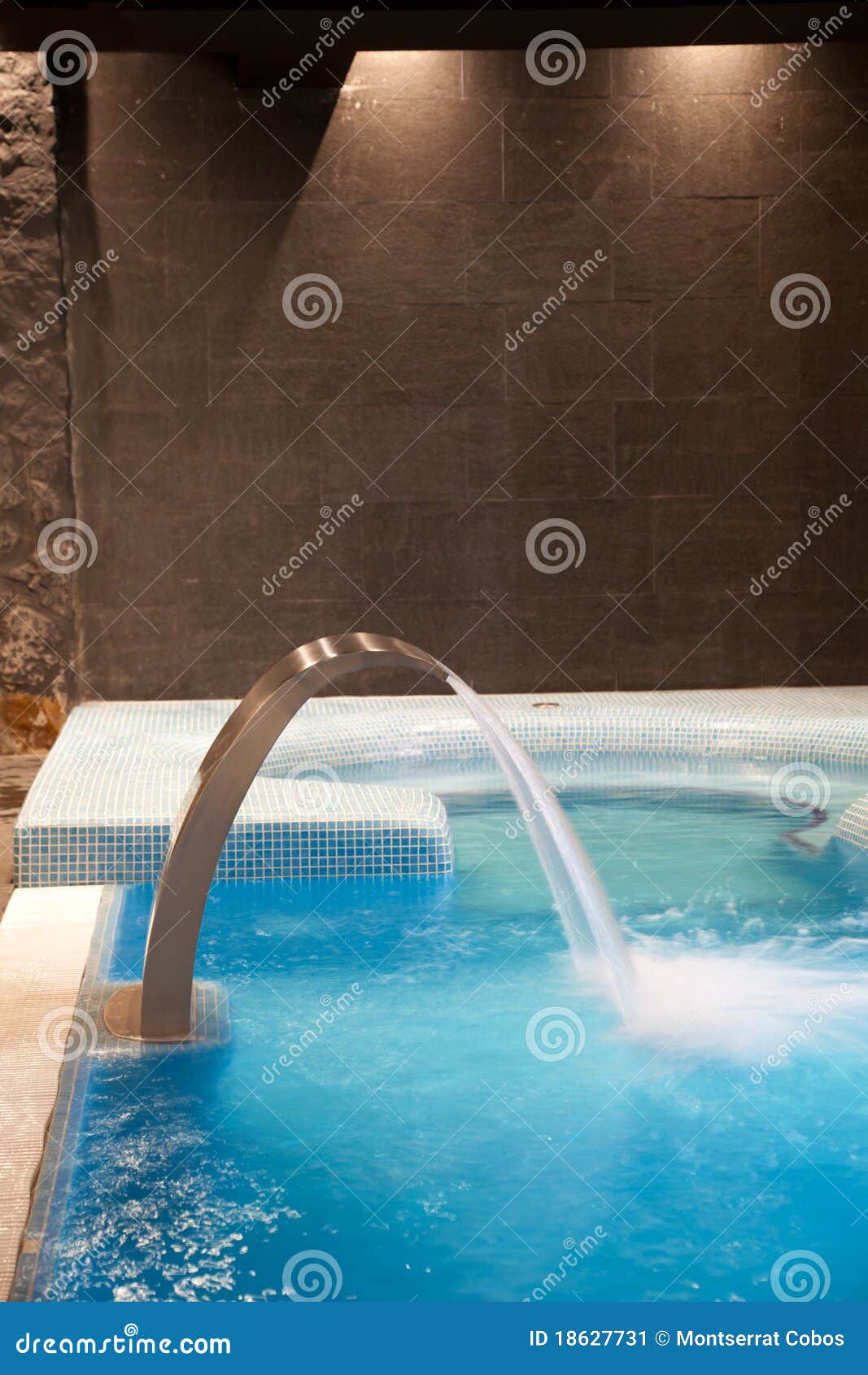Spa pool in action stock image. Image of balneotherapy - 18627731