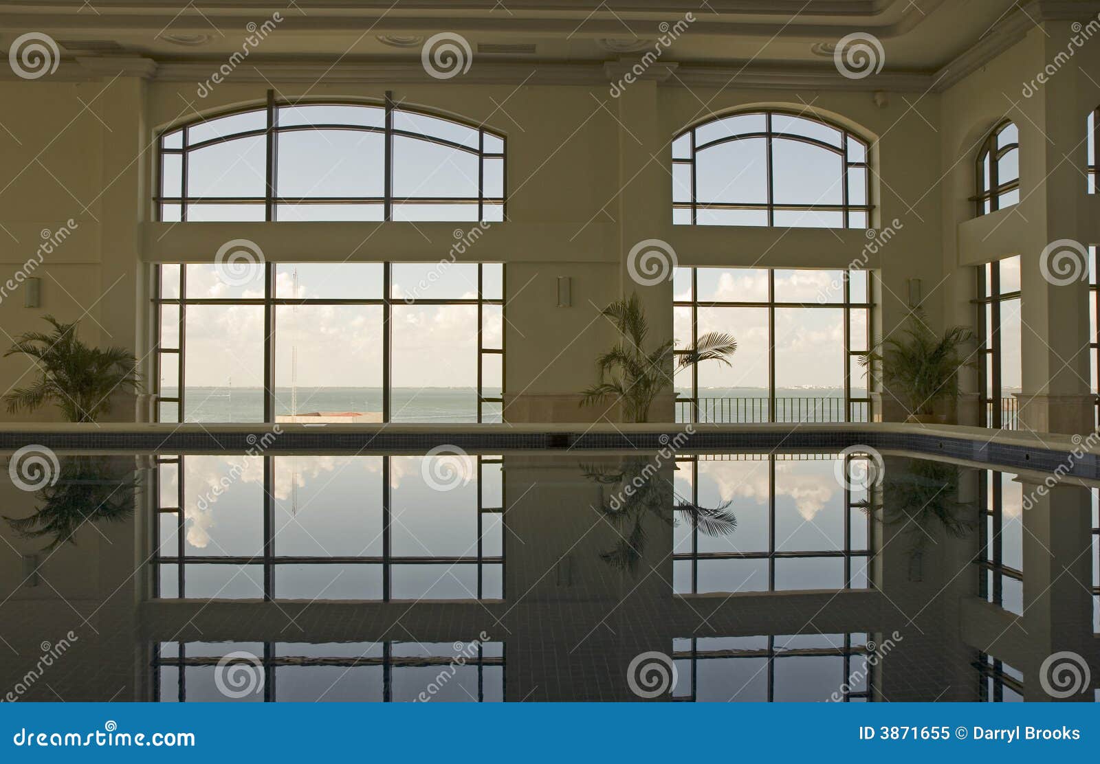 Spa Pool Reflection stock image. Image of blue, round - 3871655