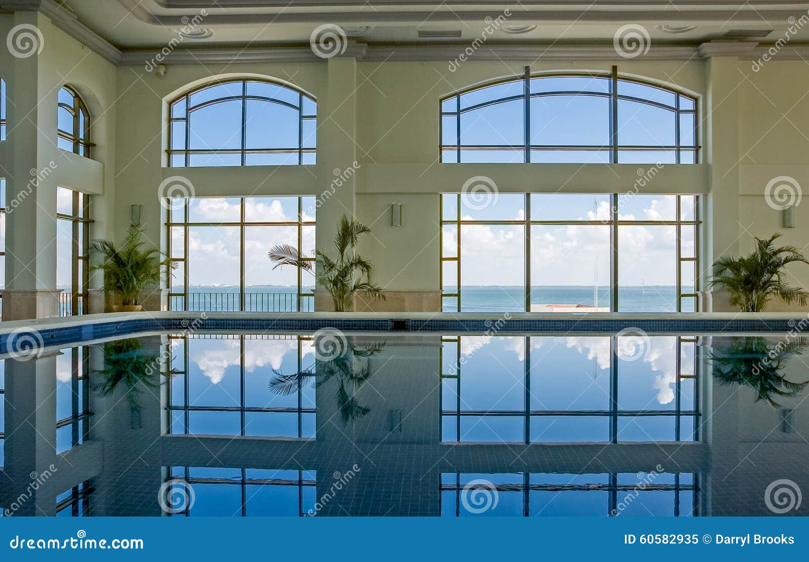 Spa Pool Reflection stock image. Image of urban, buildings - 60582935