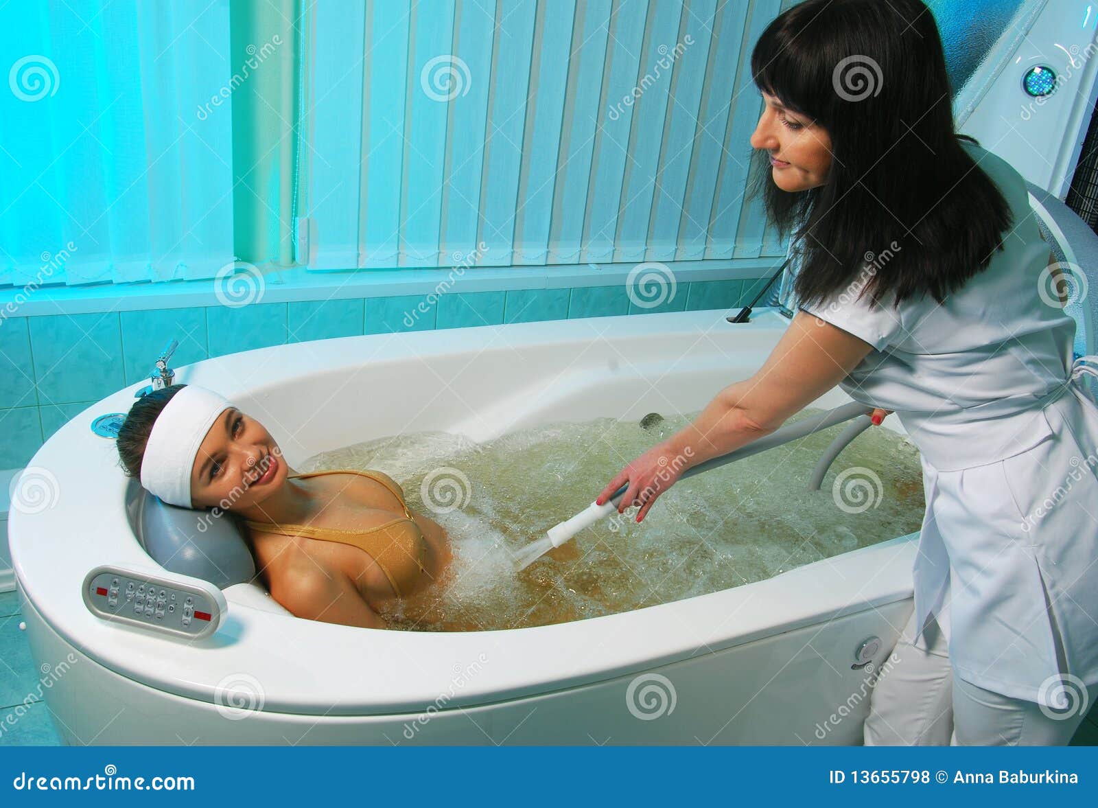 Spa procedure stock photo. Image of falling, flowing - 13655798