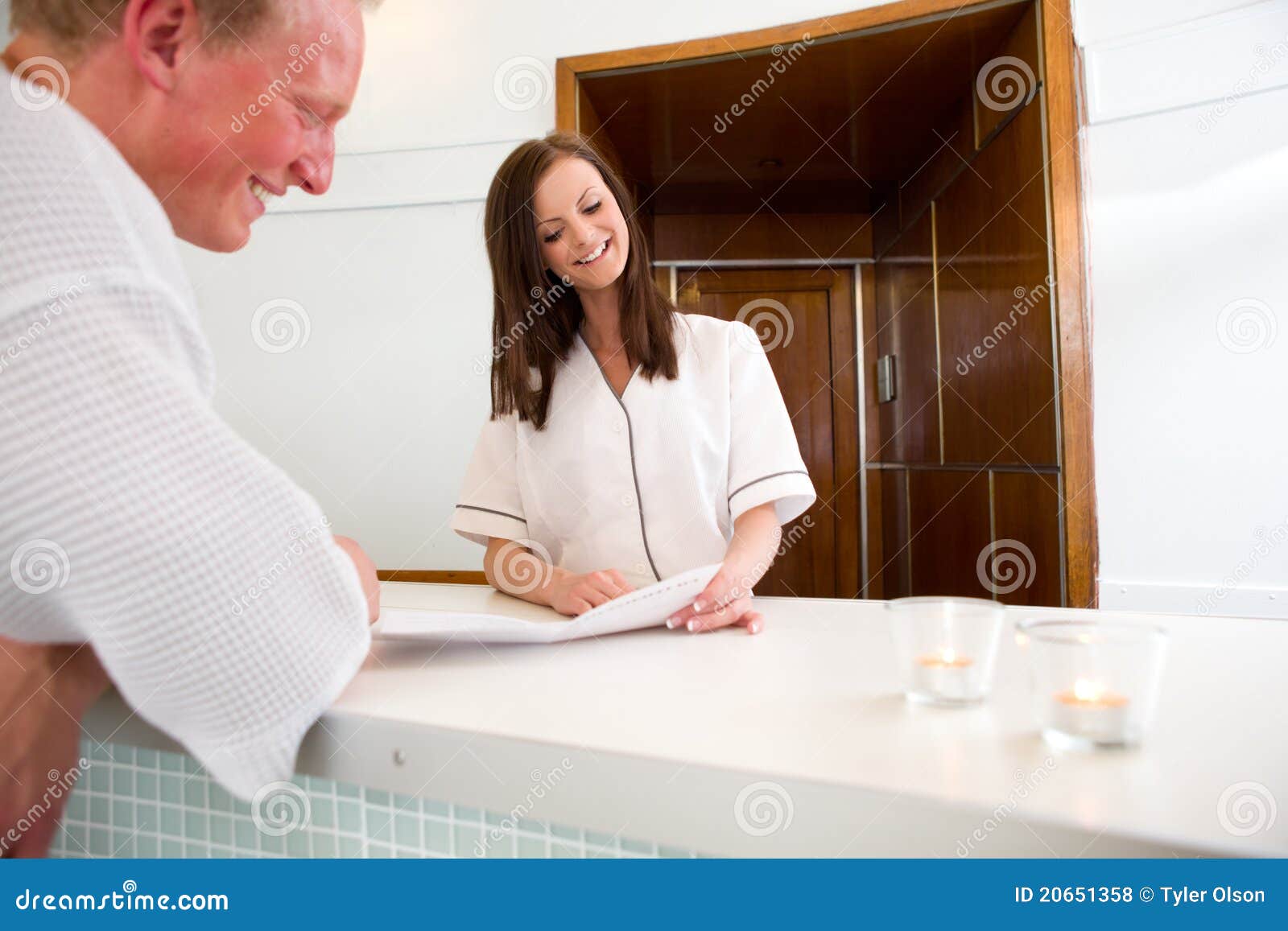 Spa Reception stock photo. Image of holiday, customer - 20651358