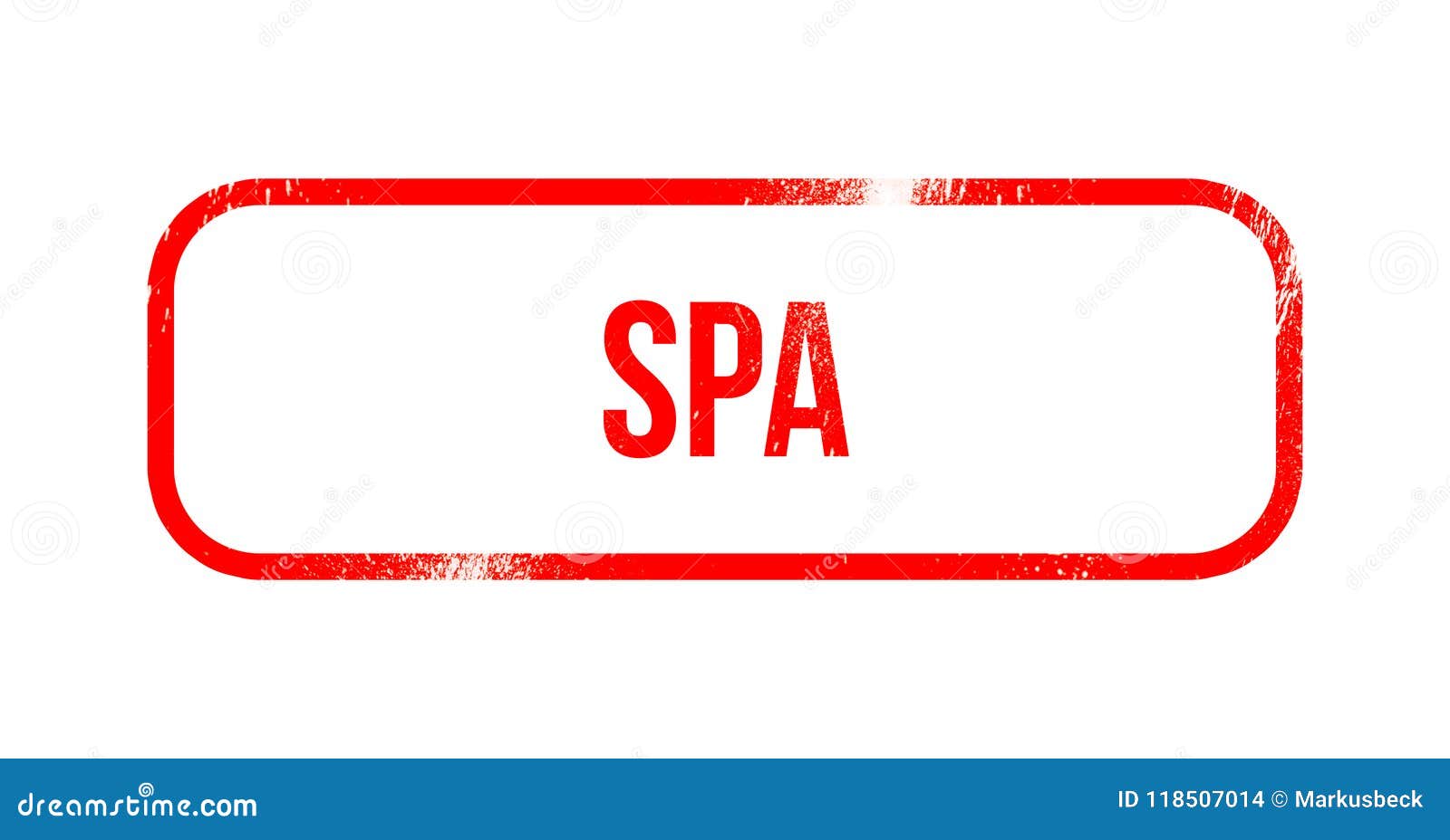 SPA - Red Grunge Rubber, Stamp Stock Illustration - Illustration of ...
