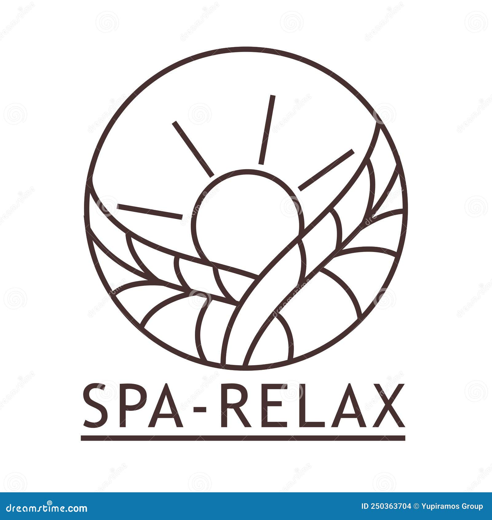 Spa relax badge stock vector. Illustration of isolation - 250363704
