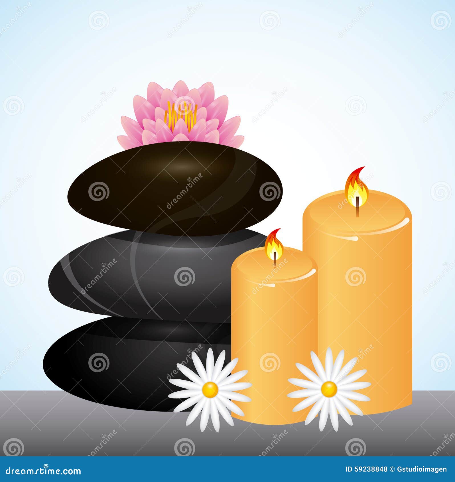 Spa relaxation area stock illustration. Illustration of area - 59238848