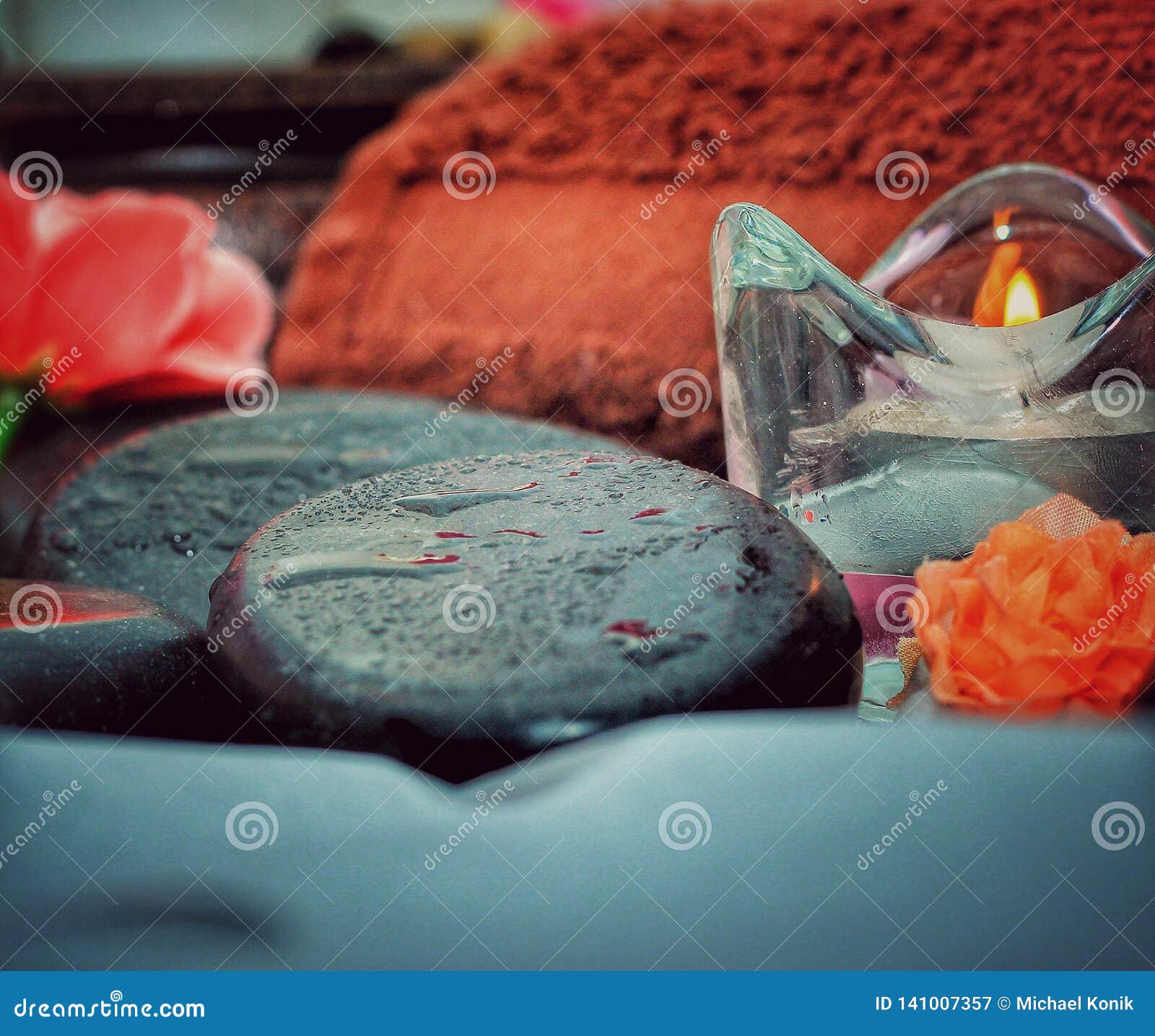 Spa Relaxation Hot Stone Massage Stock Image - Image of relaxation ...
