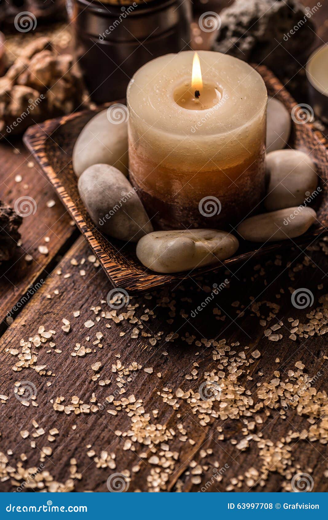 Spa relaxation setting stock photo. Image of bathroom - 63997708