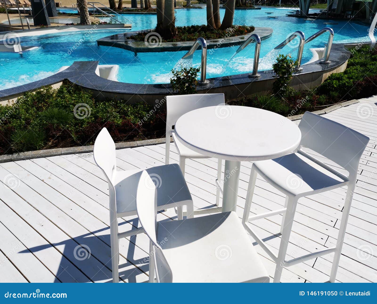 Spa Resort - White Table and Chairs Stock Photo - Image of hydrotherapy ...