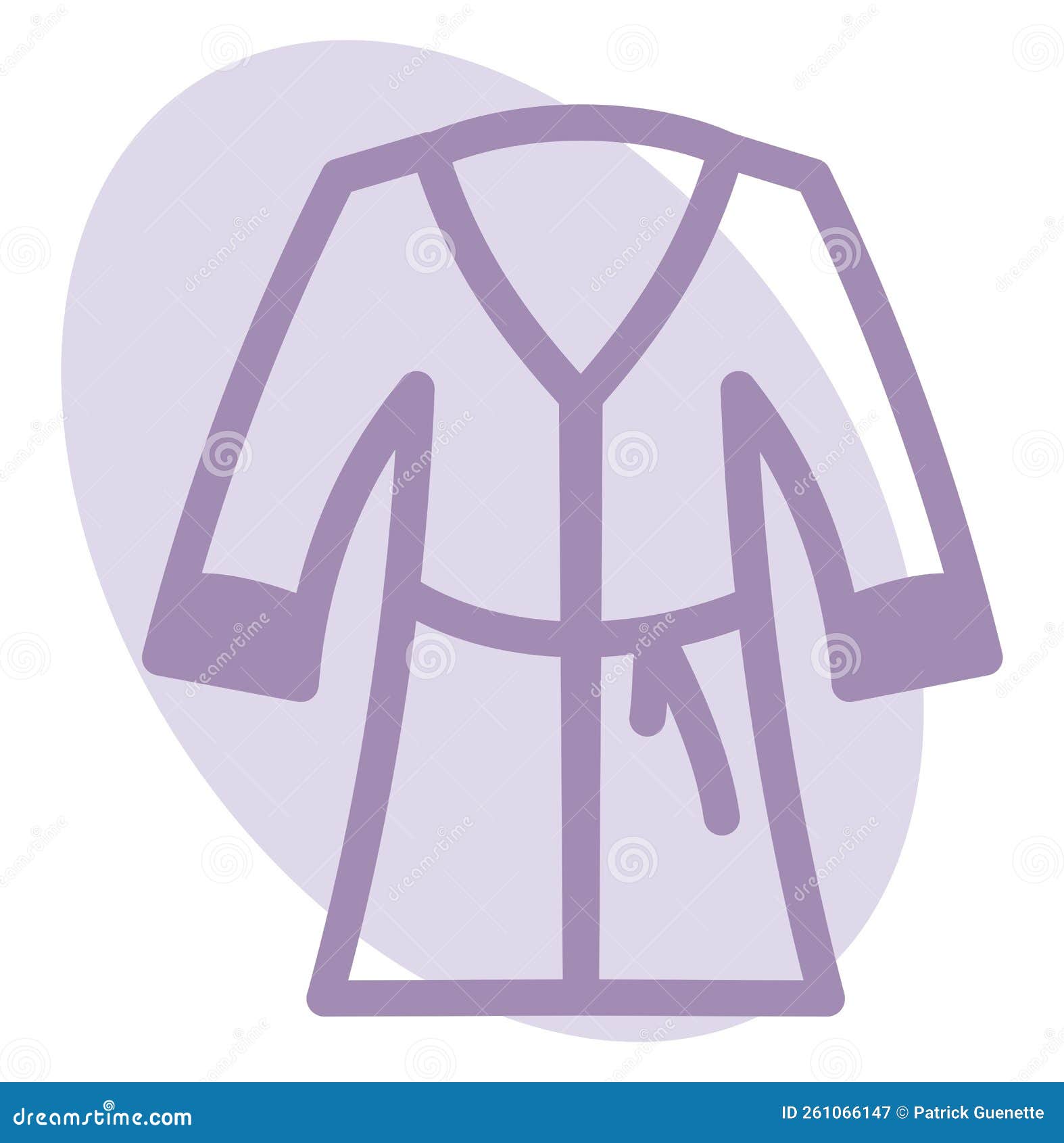 Spa robe, icon stock vector. Illustration of human, body - 261066147