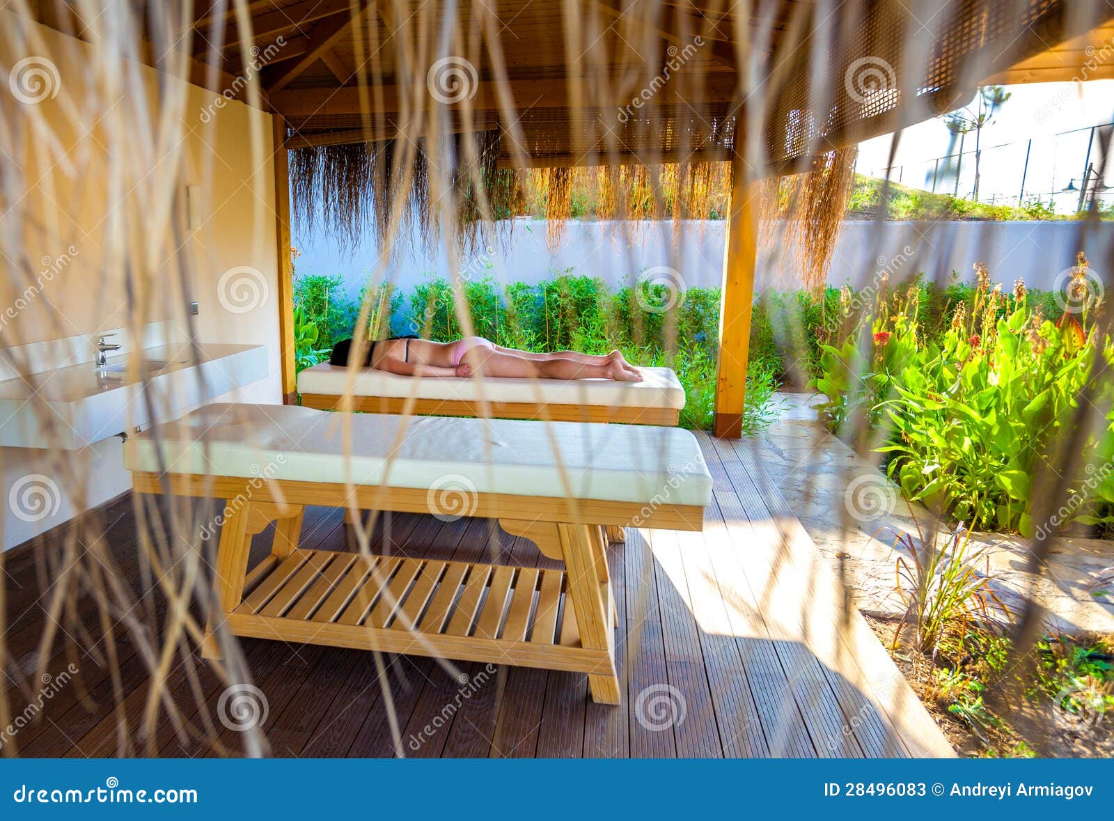Spa salon outdoors stock image. Image of light, massage - 28496083