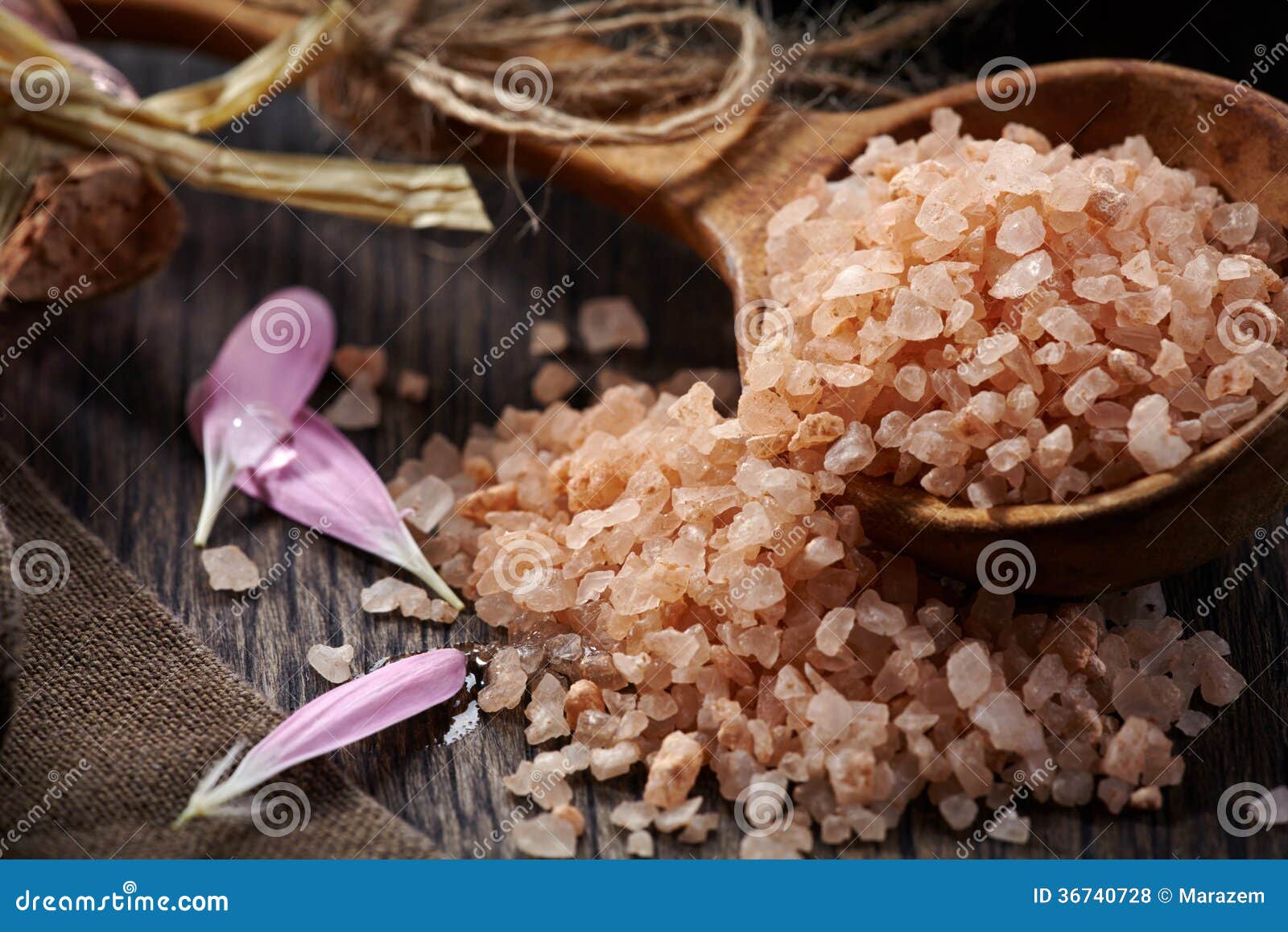 Spa. Sea salt stock photo. Image of products, pink, beauty - 36740728