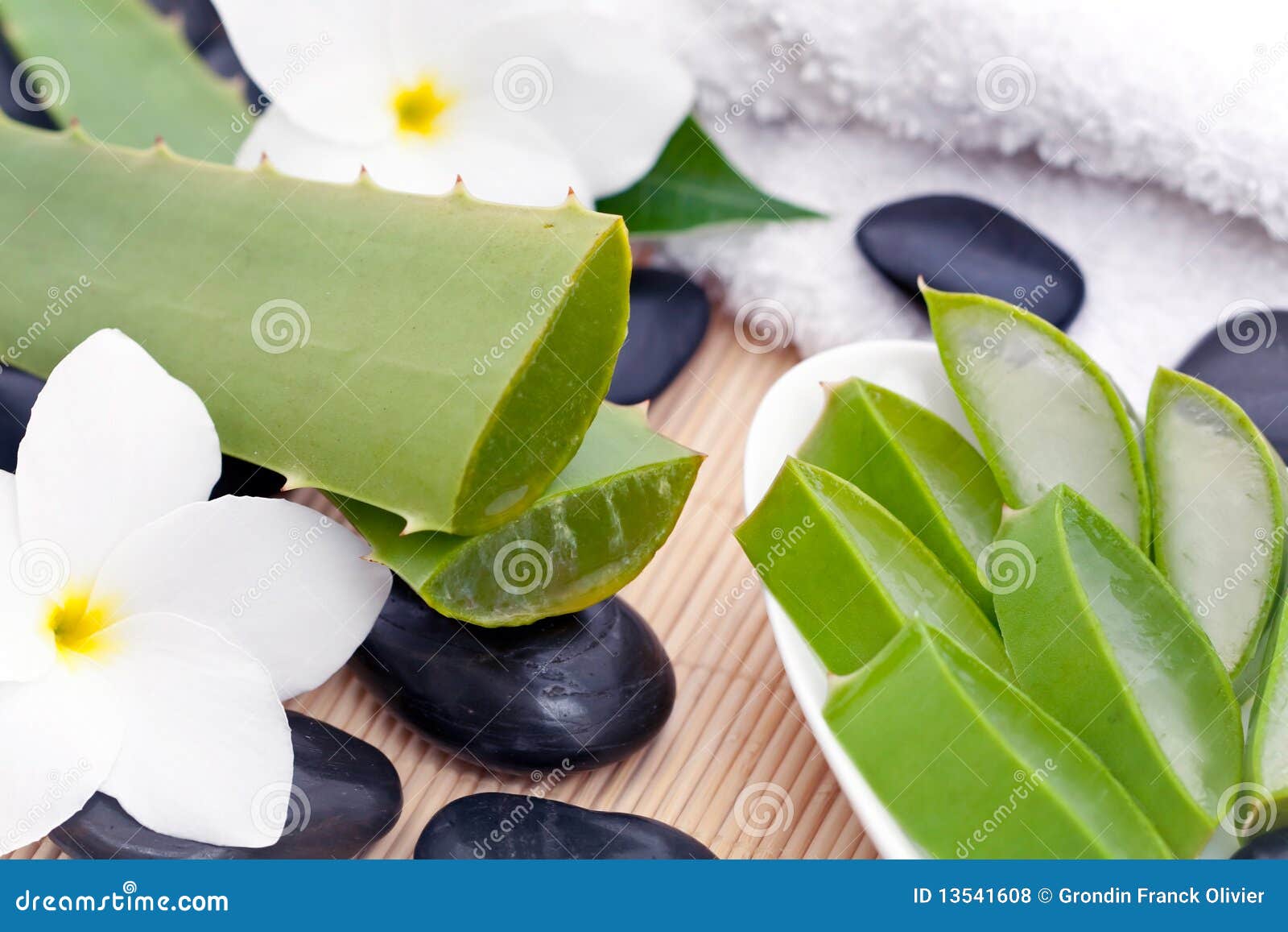 Spa set with Aloe vera stock photo. Image of relaxing - 13541608