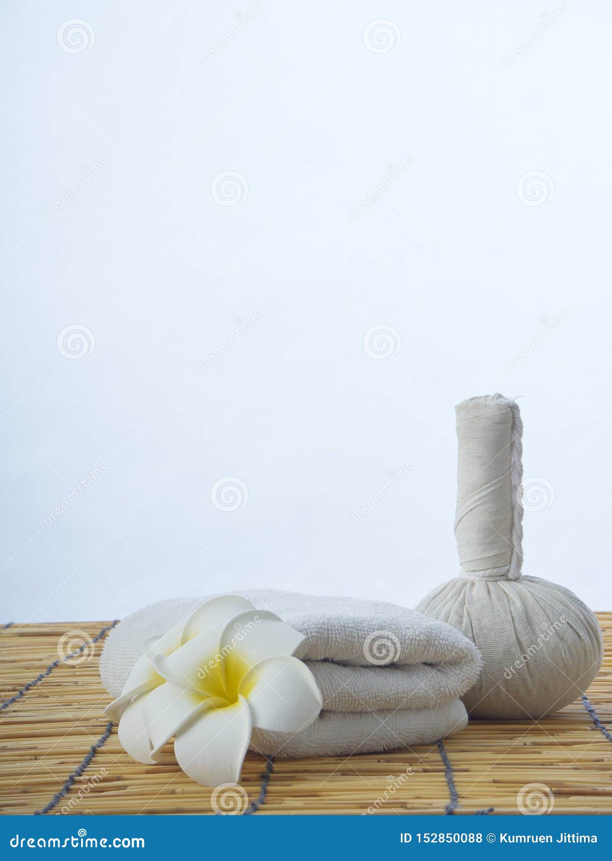 Herbal Compress and Spa Massage Stock Photo - Image of health, flower ...