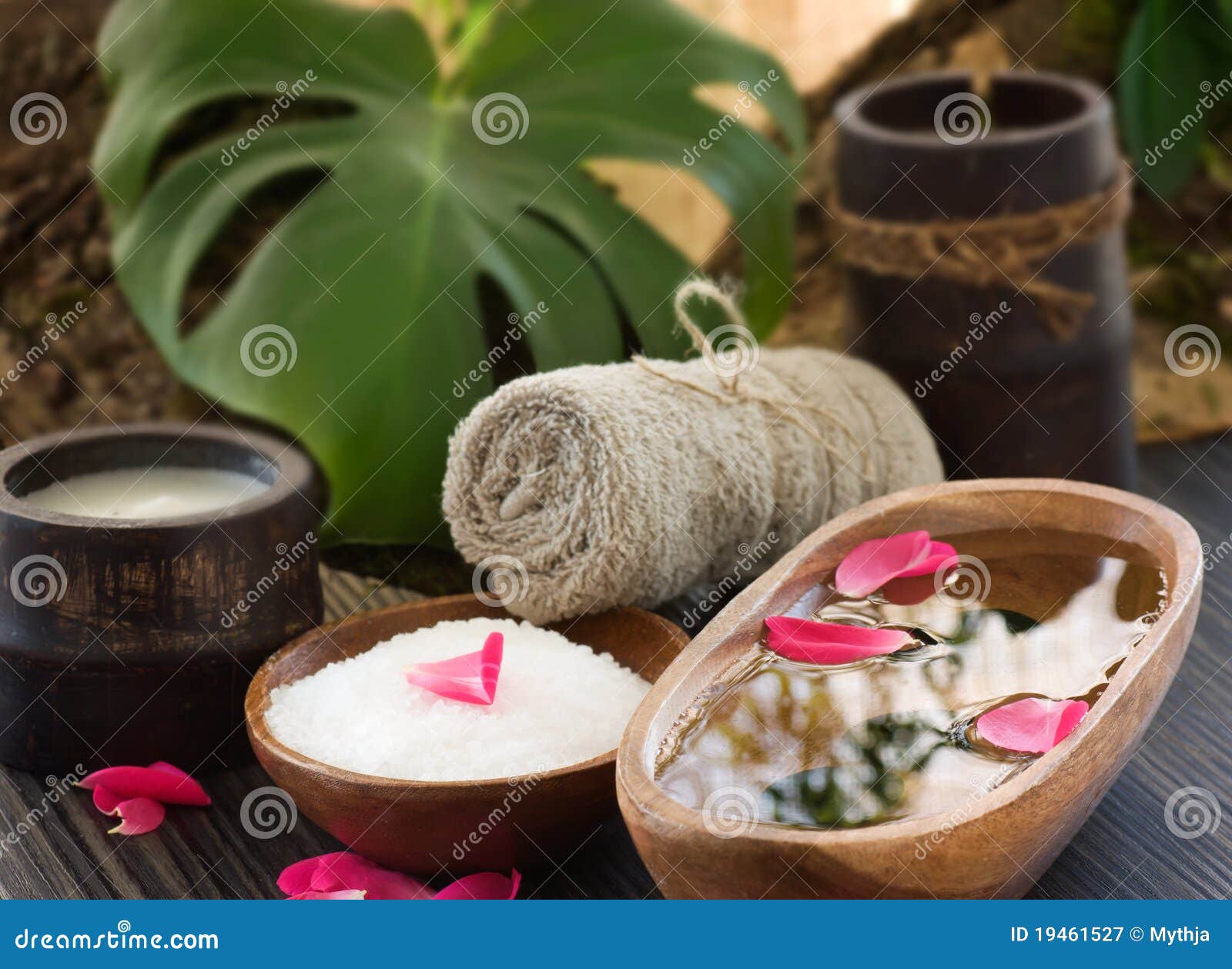 Spa setting stock image. Image of health, cosmetics, nature - 19461527