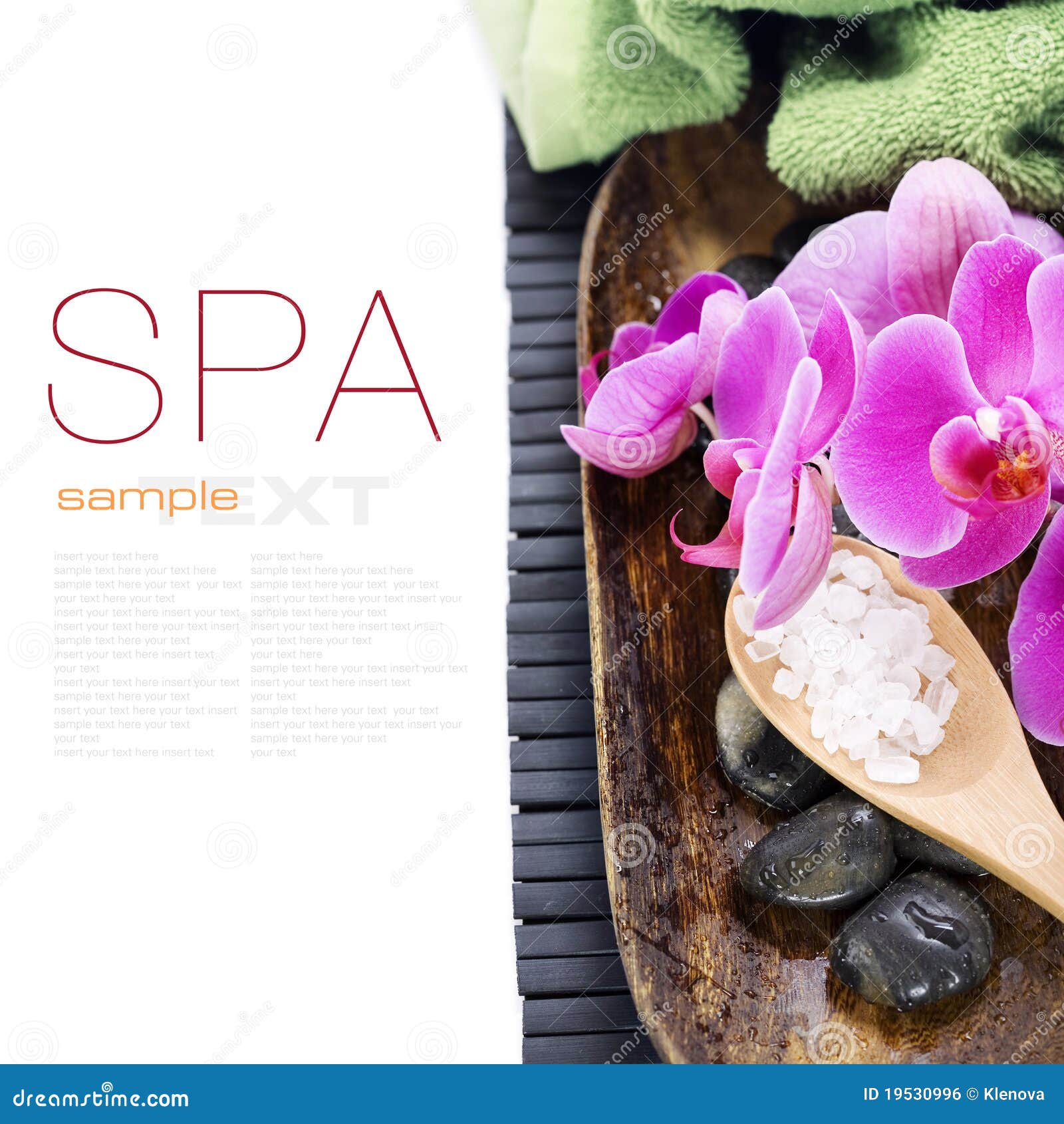 SPA setting stock photo. Image of home, care, palm, salt - 19530996