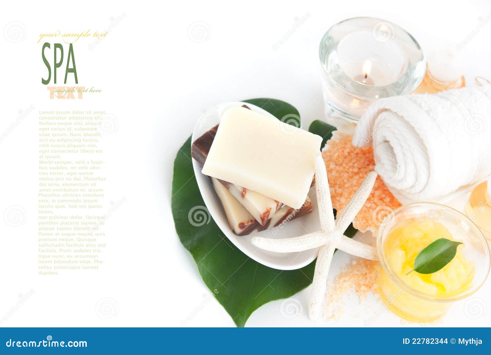 Spa Setting with Beauty Products Stock Photo - Image of close, hygiene ...