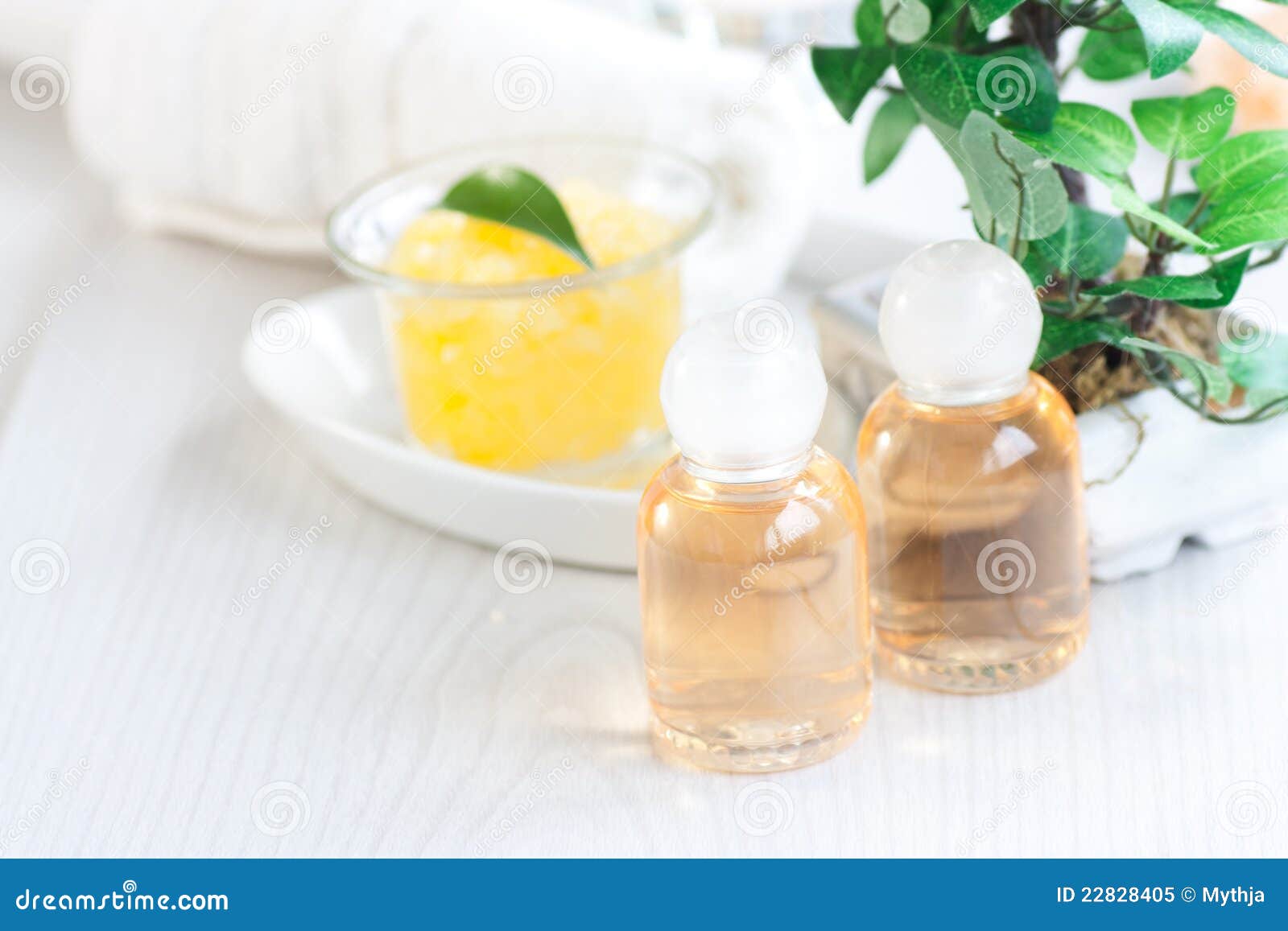 Spa Setting with Beauty Products Stock Image - Image of care, purity ...