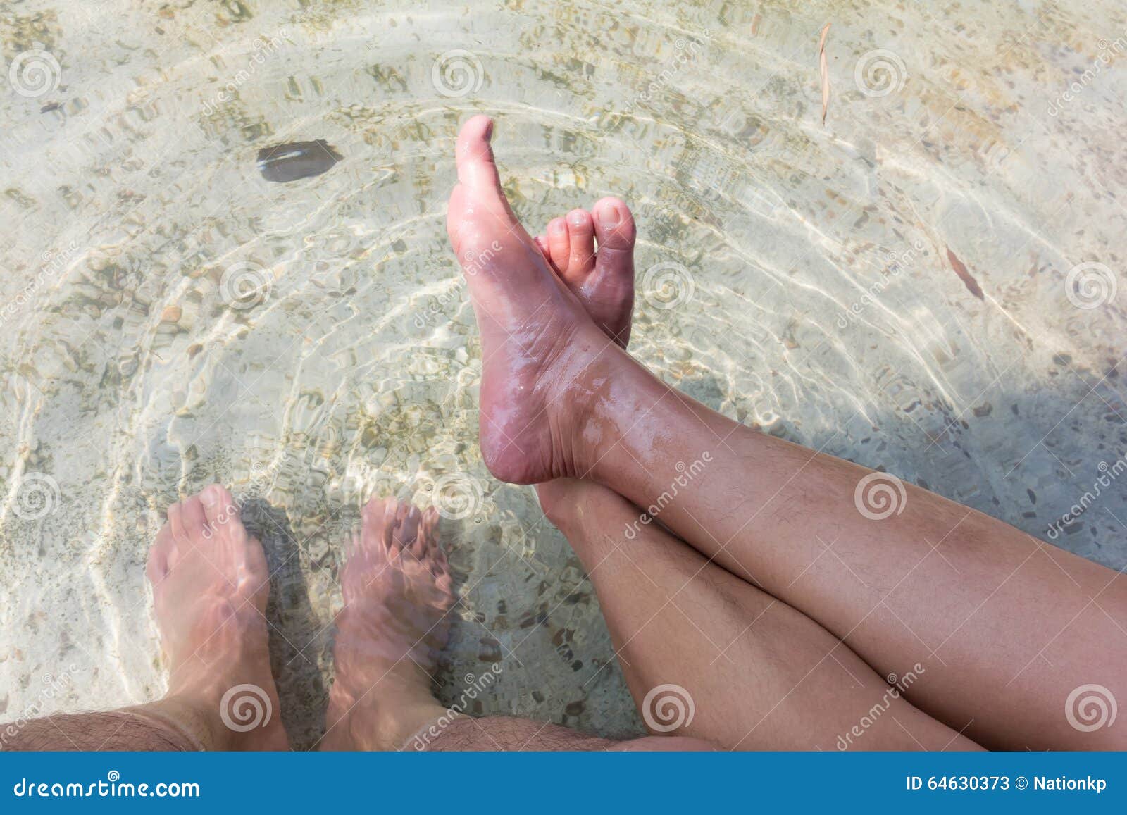 Spa Soaking Legs in Hotwafer Tub Stock Image - Image of health, relax ...