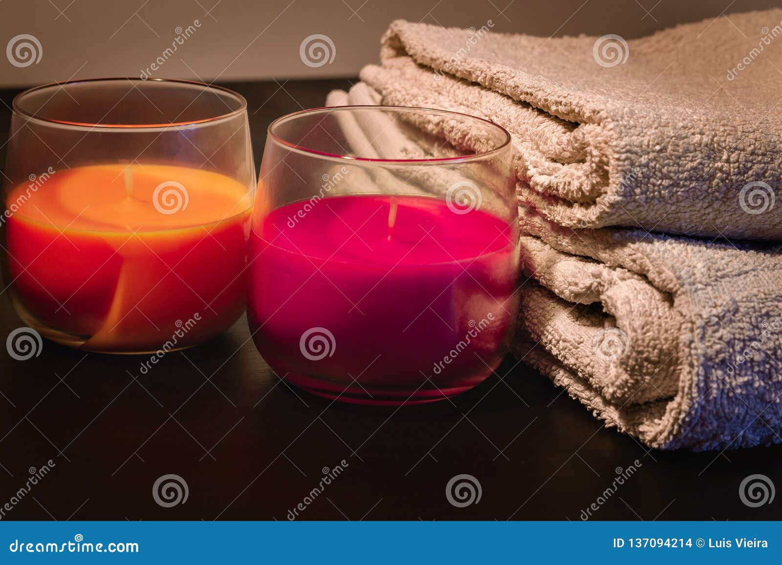 Spa candles stock photo. Image of treatment, beautiful - 137094214