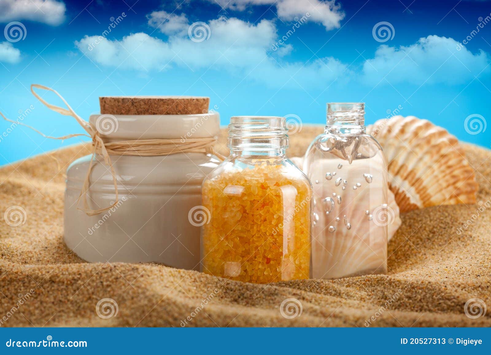 Spa still life - beach stock image. Image of tube, clouds - 20527313