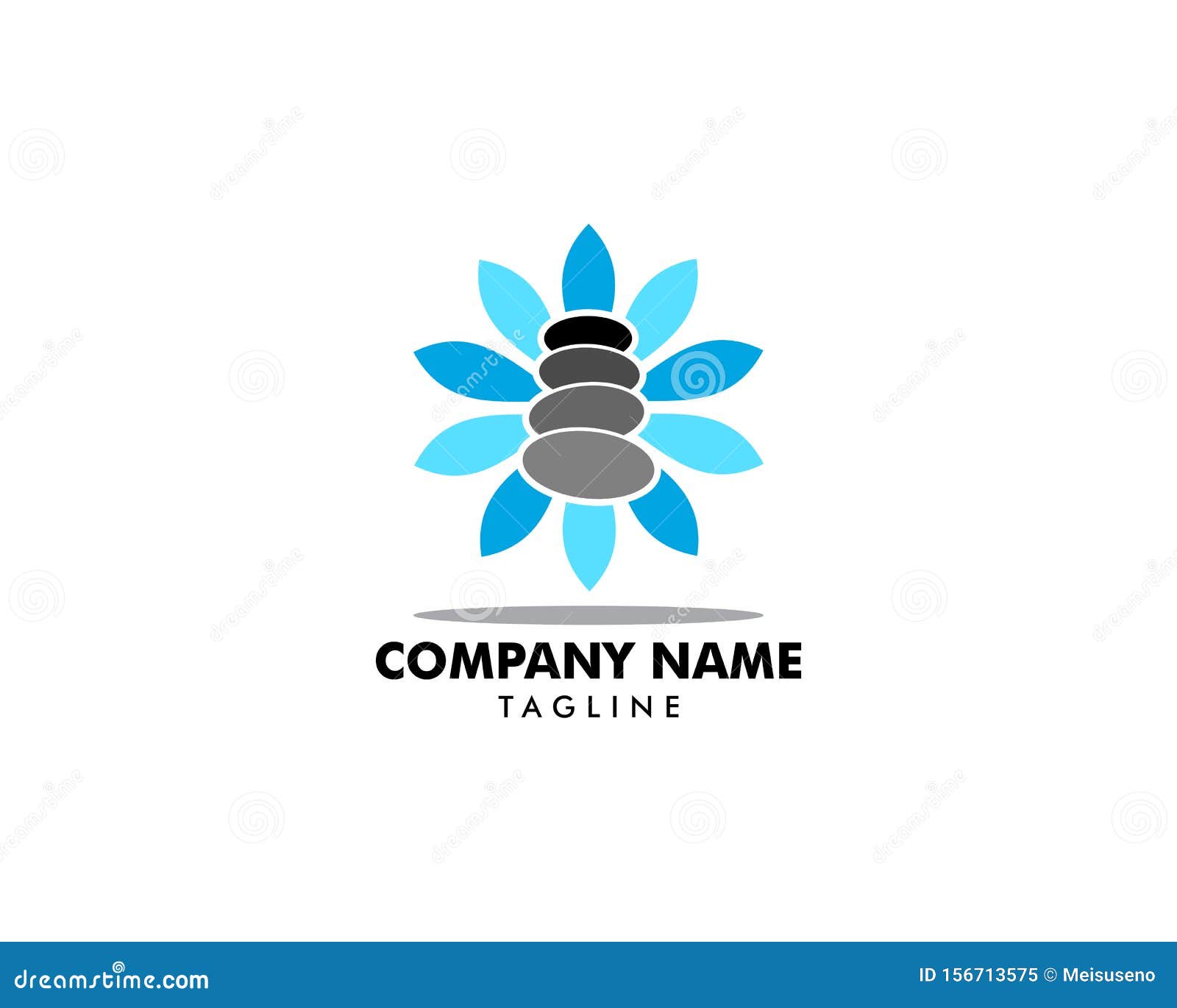Spa Stone Logo Template Vector Illustration Stock Vector - Illustration ...