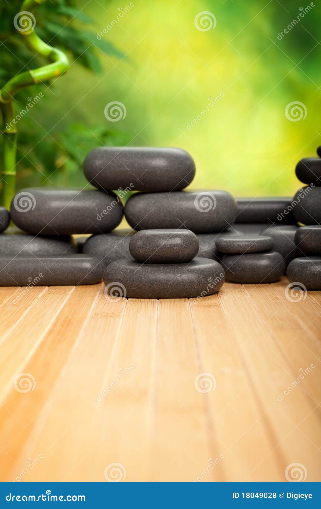 Spa stones stock photo. Image of bamboo, cosmetic, glycerine - 18049028