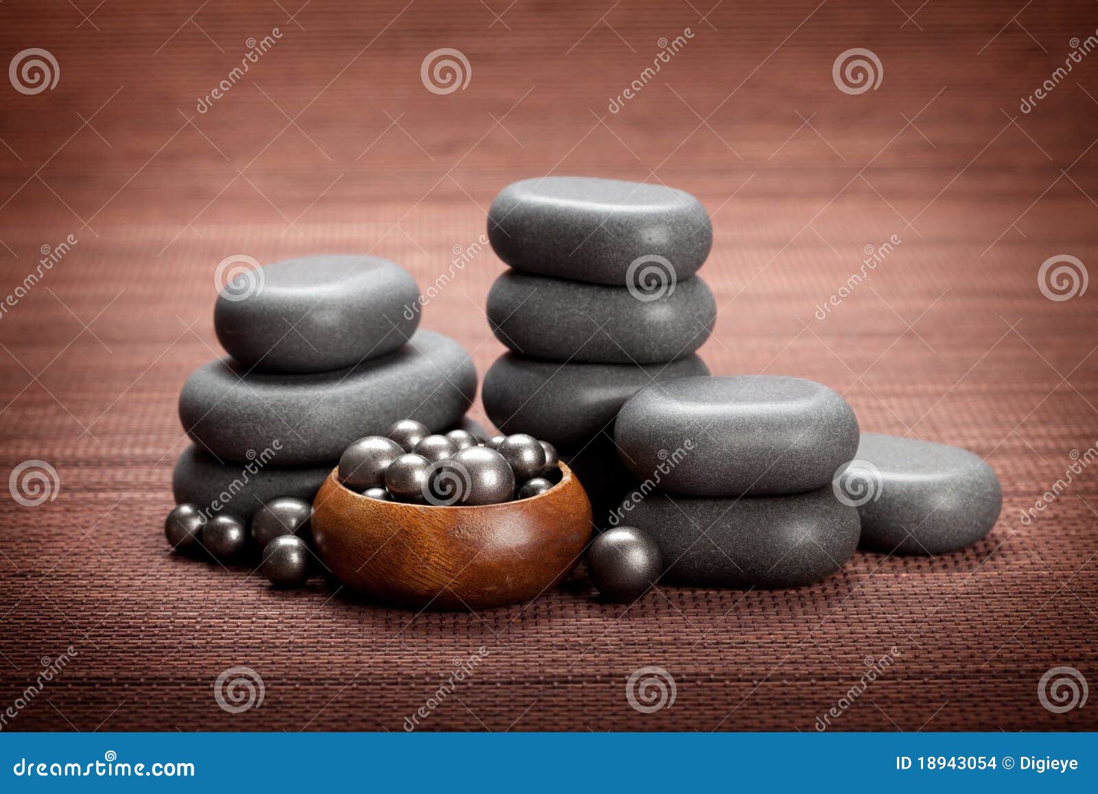 Spa stones stock photo. Image of organic, tools, bath - 18943054