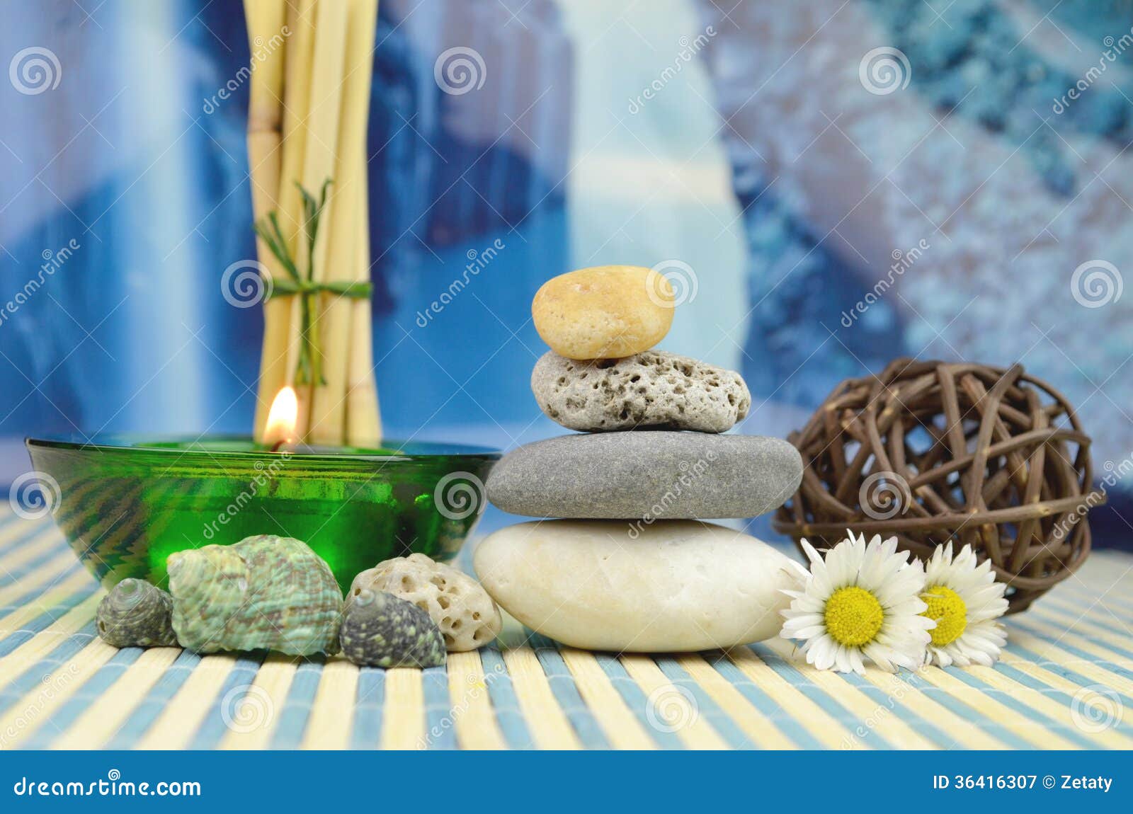 Spa stones stock image. Image of massage, bloom, pebble - 36416307